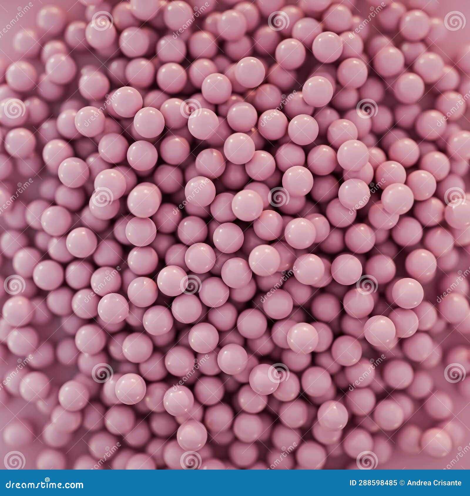 Pink Spheres Isolated on Pink Stock Illustration - Illustration of ...