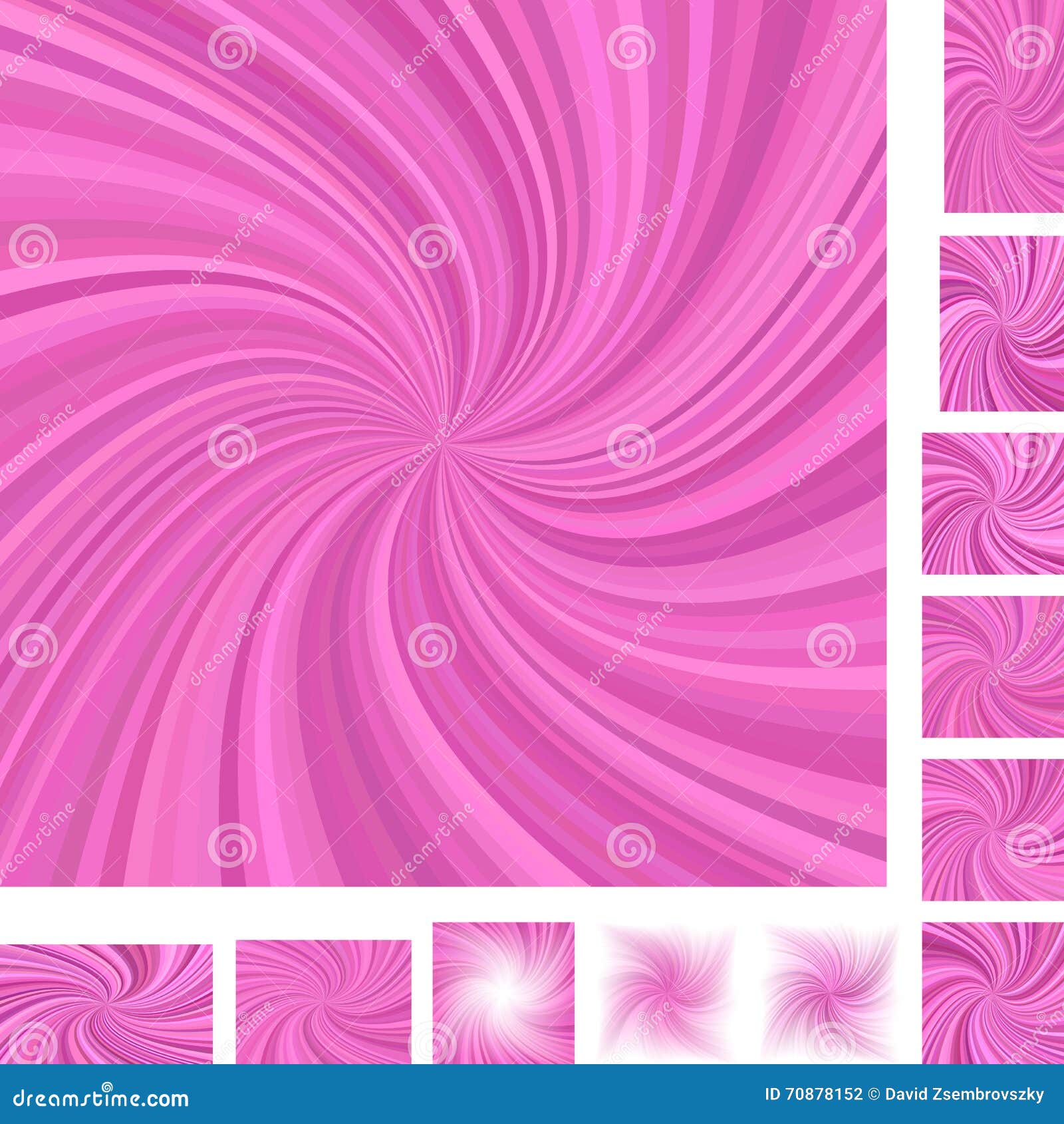 Pink spiral background set stock vector. Illustration of layout - 70878152