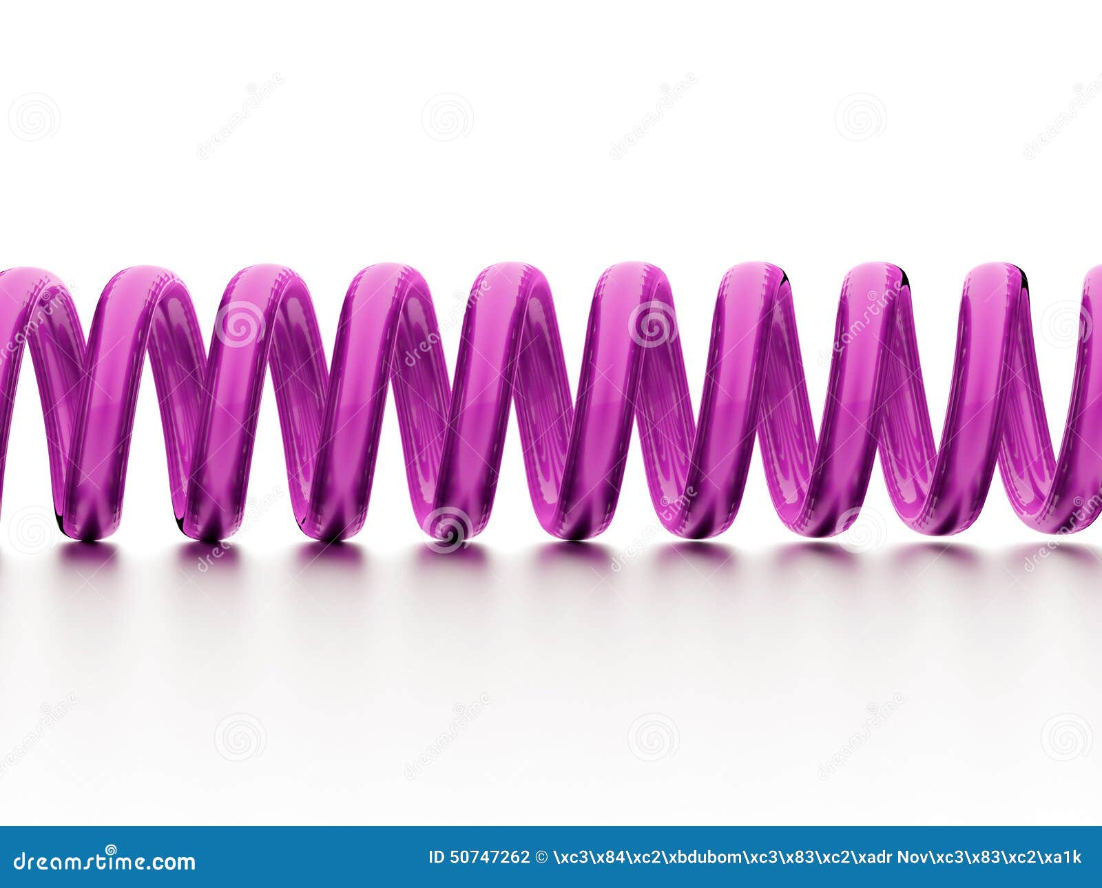 Spiral DNA String Detailed 3d Renderings Royalty-Free Stock Image ...