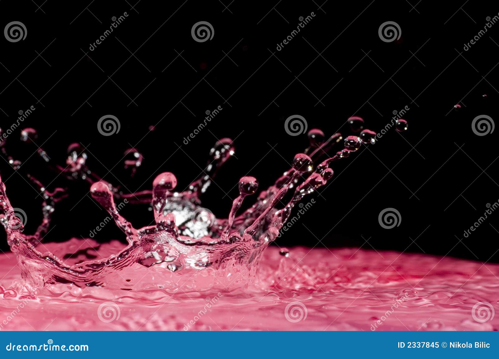Pink Splash stock image. Image of water, texture, macro - 2337845