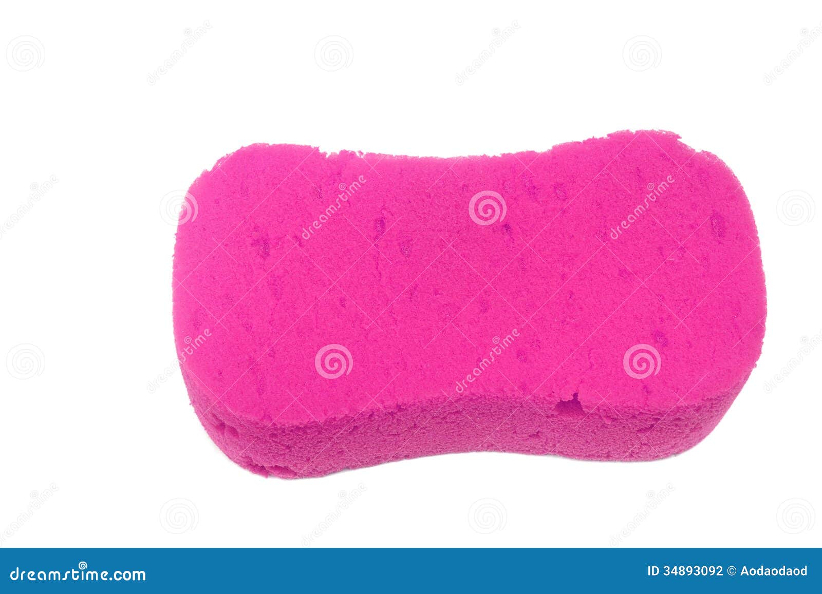 Pink Sponge isolated stock photo. Image of soak, soft - 34893092