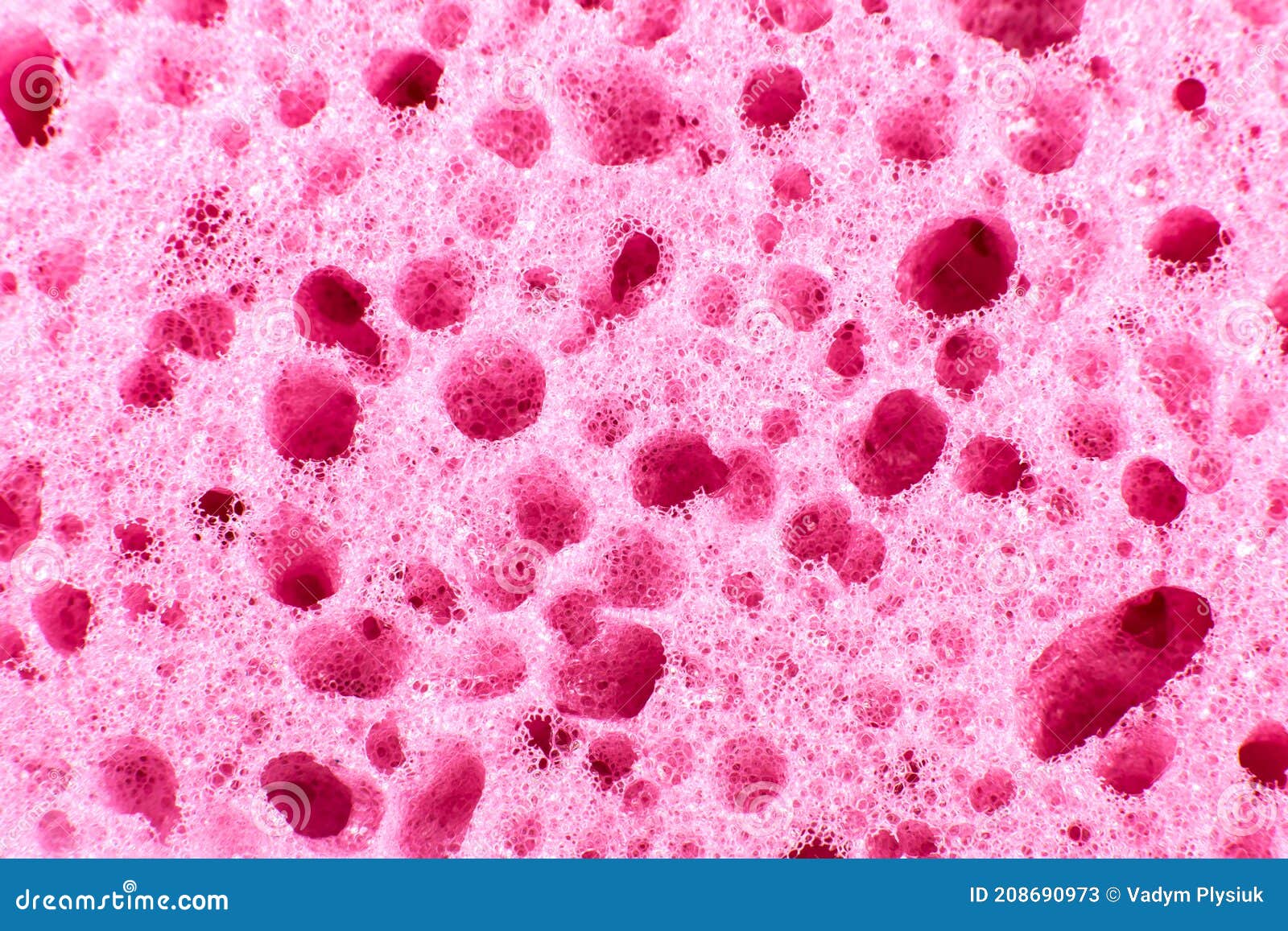 Pink Sponge Texture Background. Close Up, Macro Photo Stock Image ...