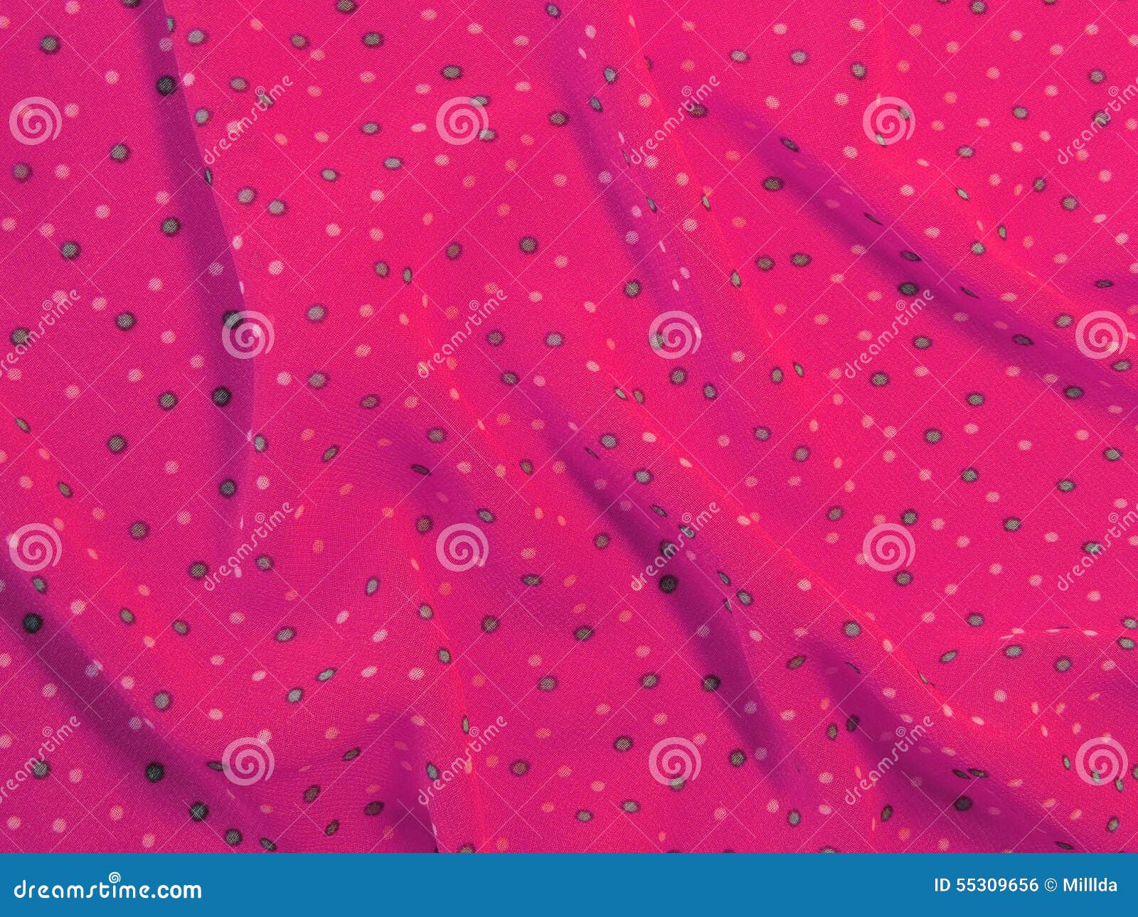 Pink Spotted Fabric Abstract Stock Illustration - Illustration of ...