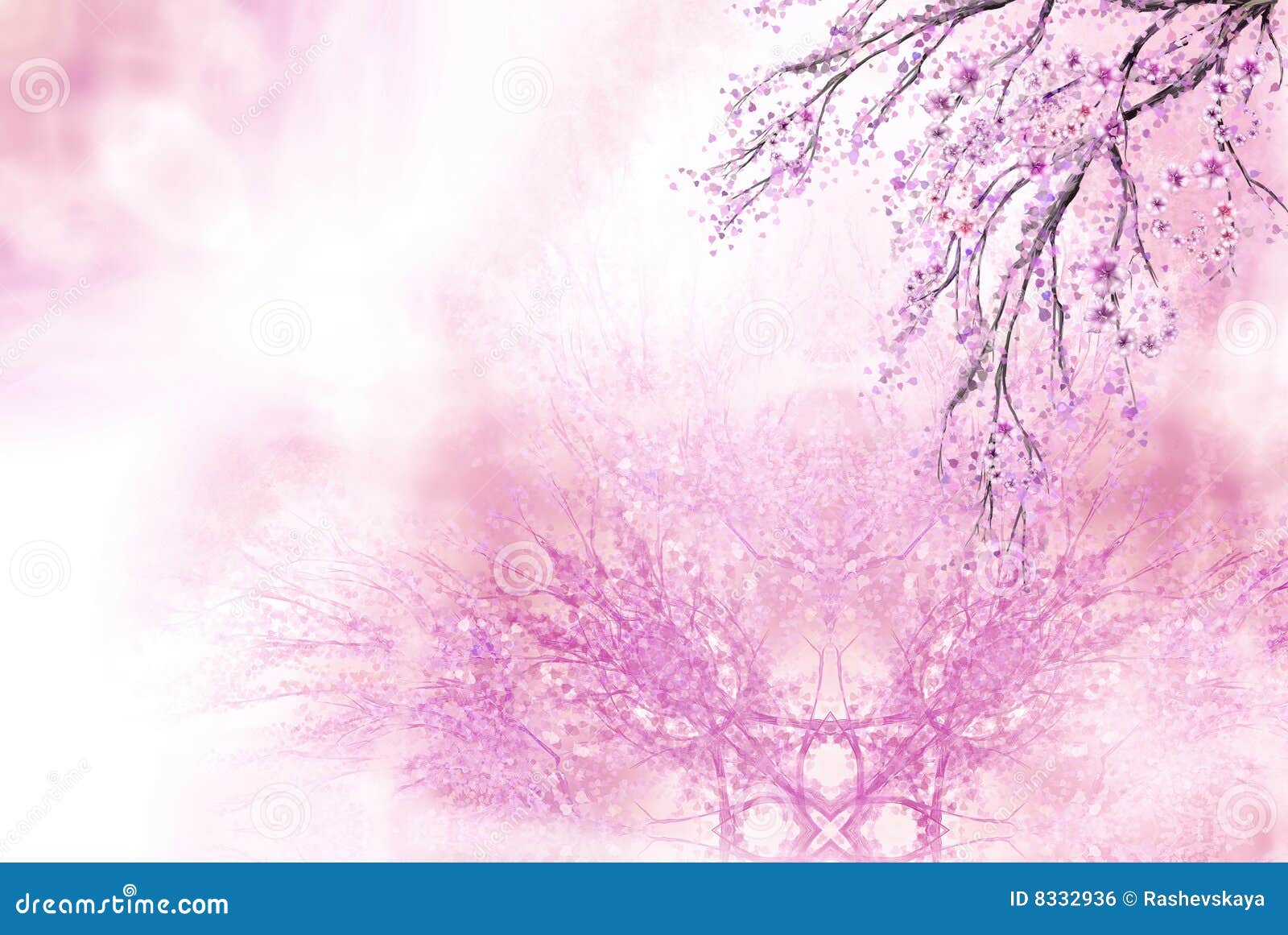 Pink Spring Flowers Background Pattern Royalty-Free Stock Photo ...