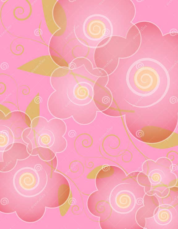 Pink Spring Opaque Flower Background Stock Illustration - Illustration ...