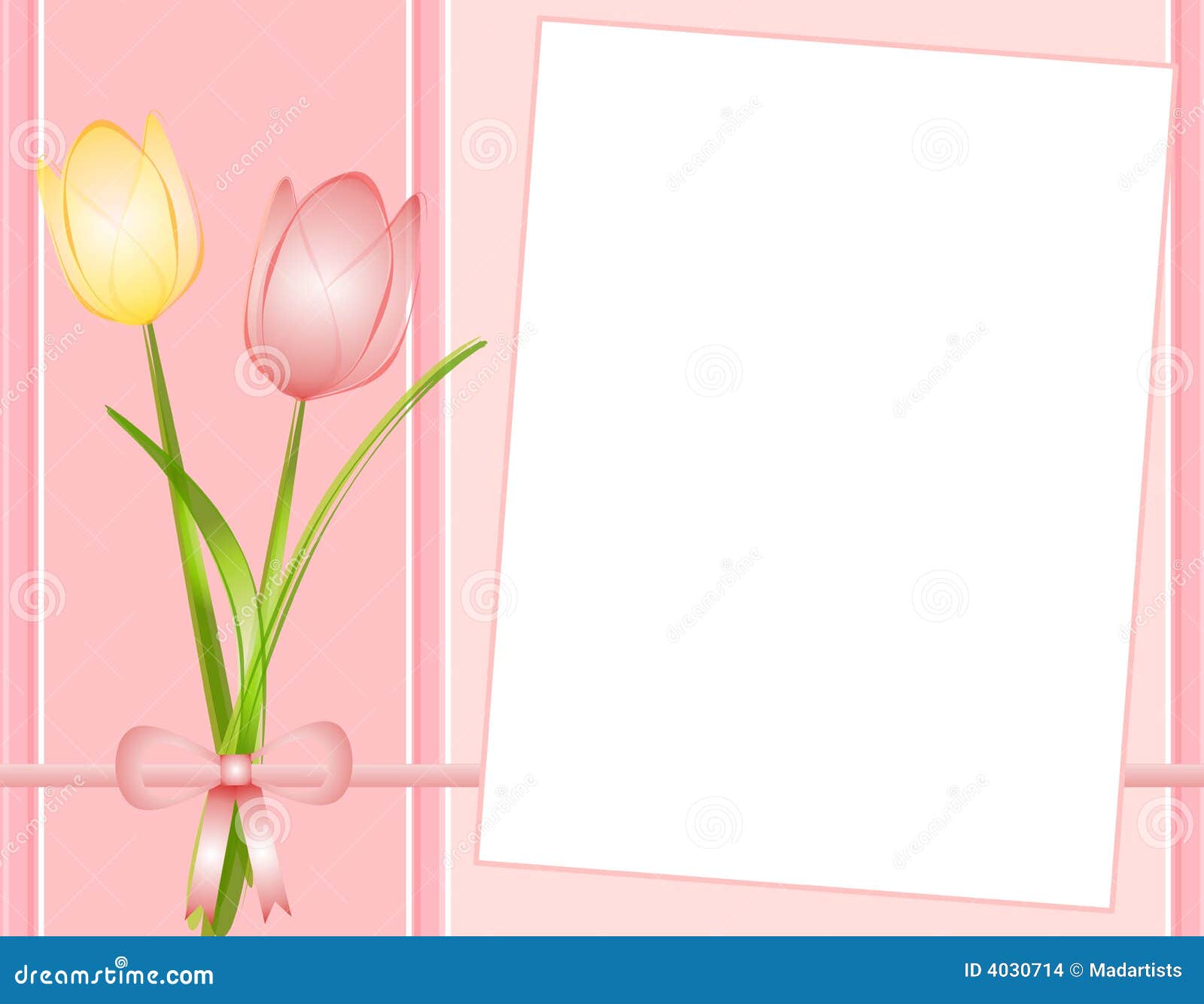 Spring Tulips Flower Border Background Royalty-Free Stock Photography ...