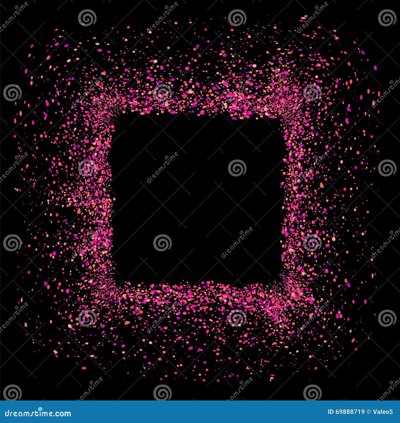 Pink Square Frame stock vector. Illustration of pattern - 69888719