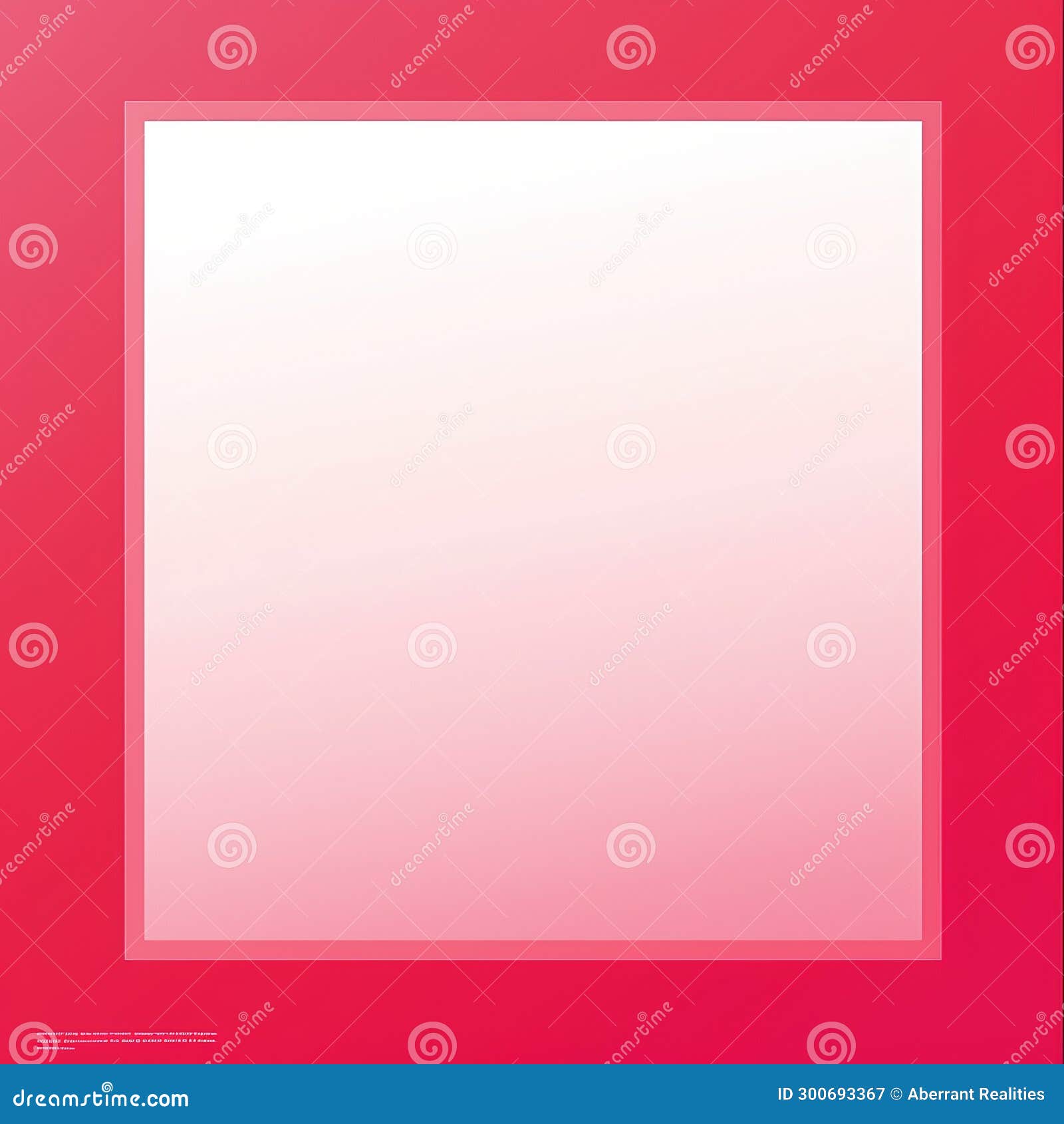 A Pink Square with a White Border on a Red Background Stock ...