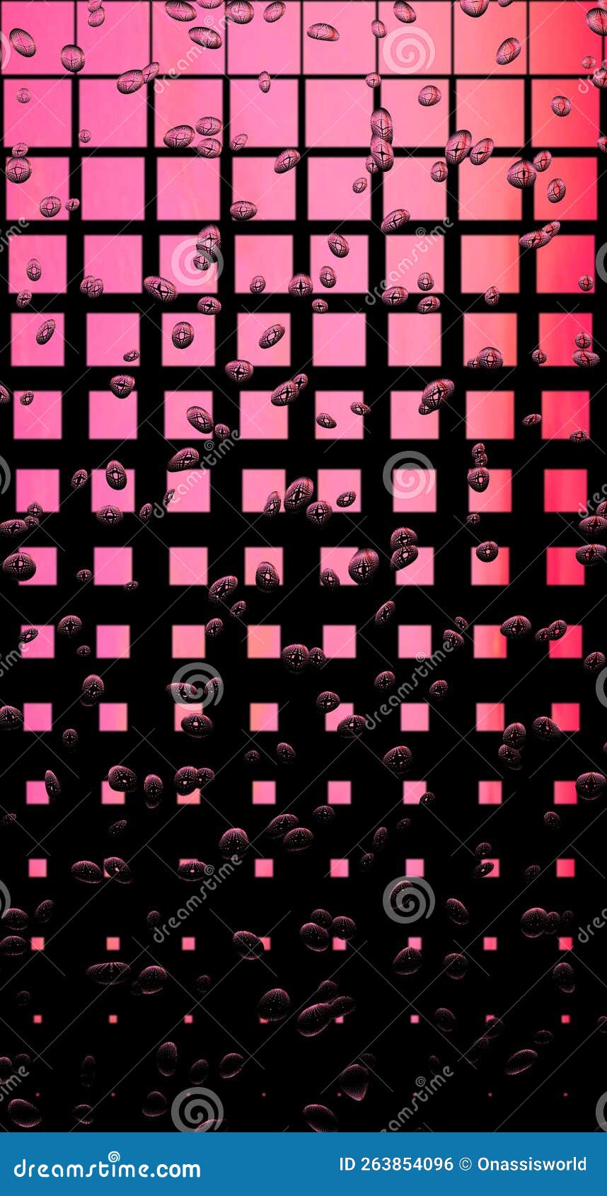 Pink Squares Abstract Background Shapes and Blurs Stock Photo - Image ...