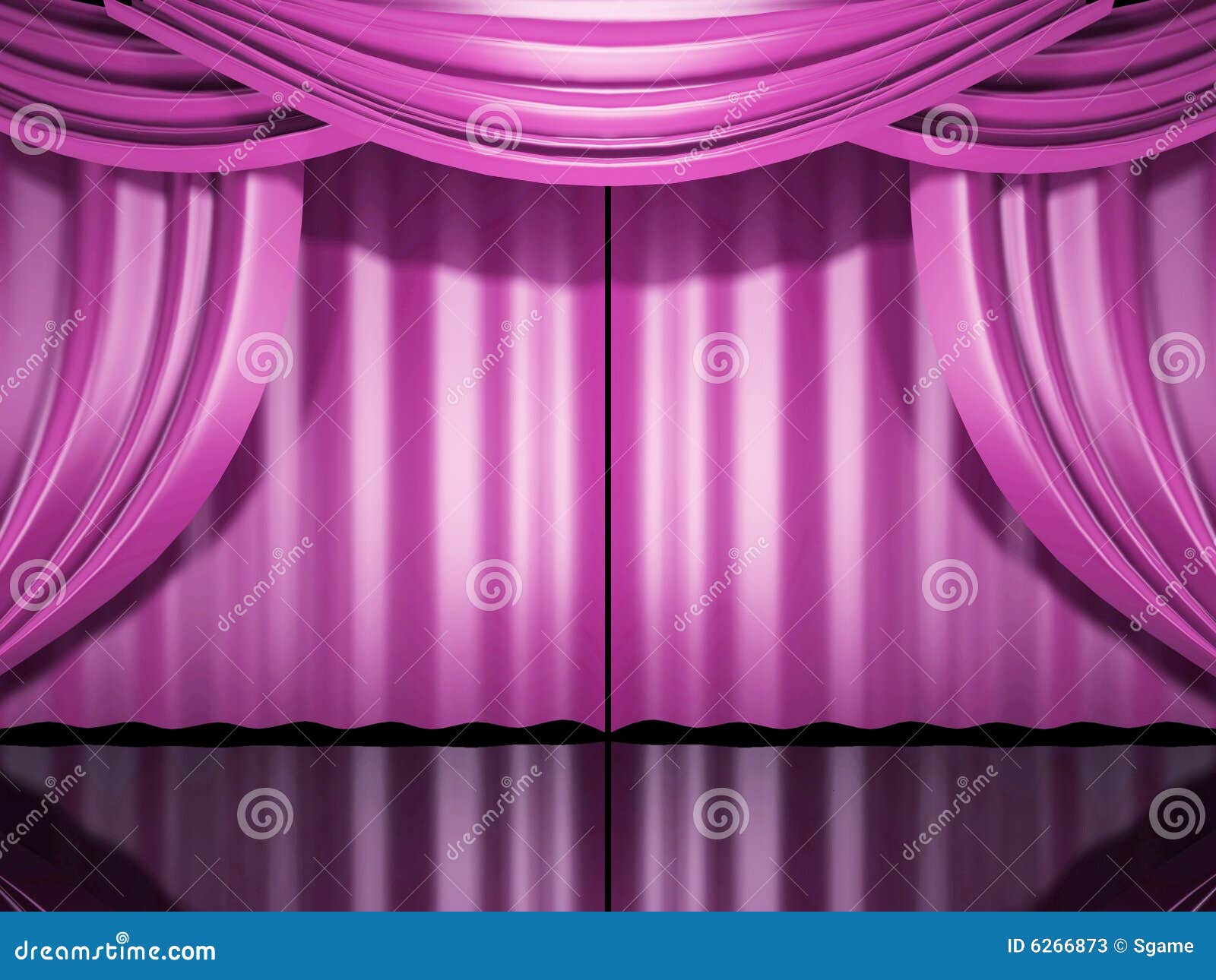 Pink Stage Podium Empt With Purple Soft Fabric, 3d Abstract Geometric ...