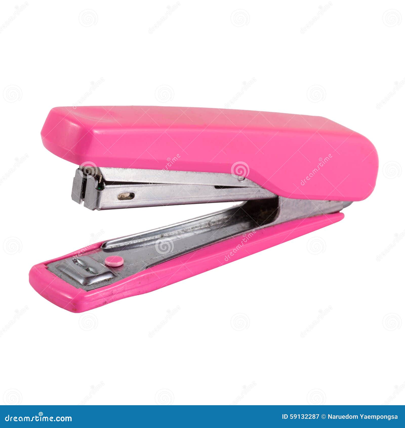 Pink Stapler stock image. Image of view, side, macro - 59132287