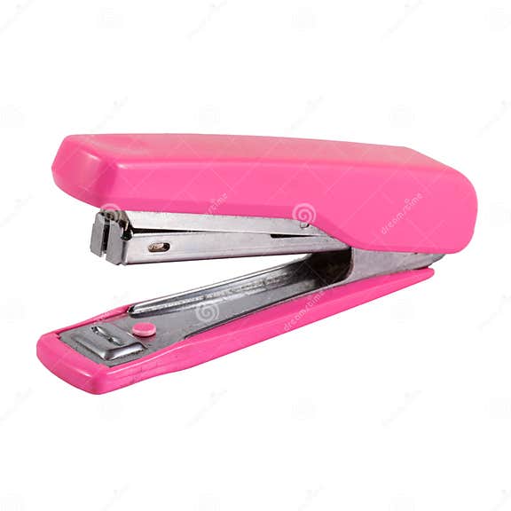 Pink Stapler stock image. Image of view, side, macro - 59132287