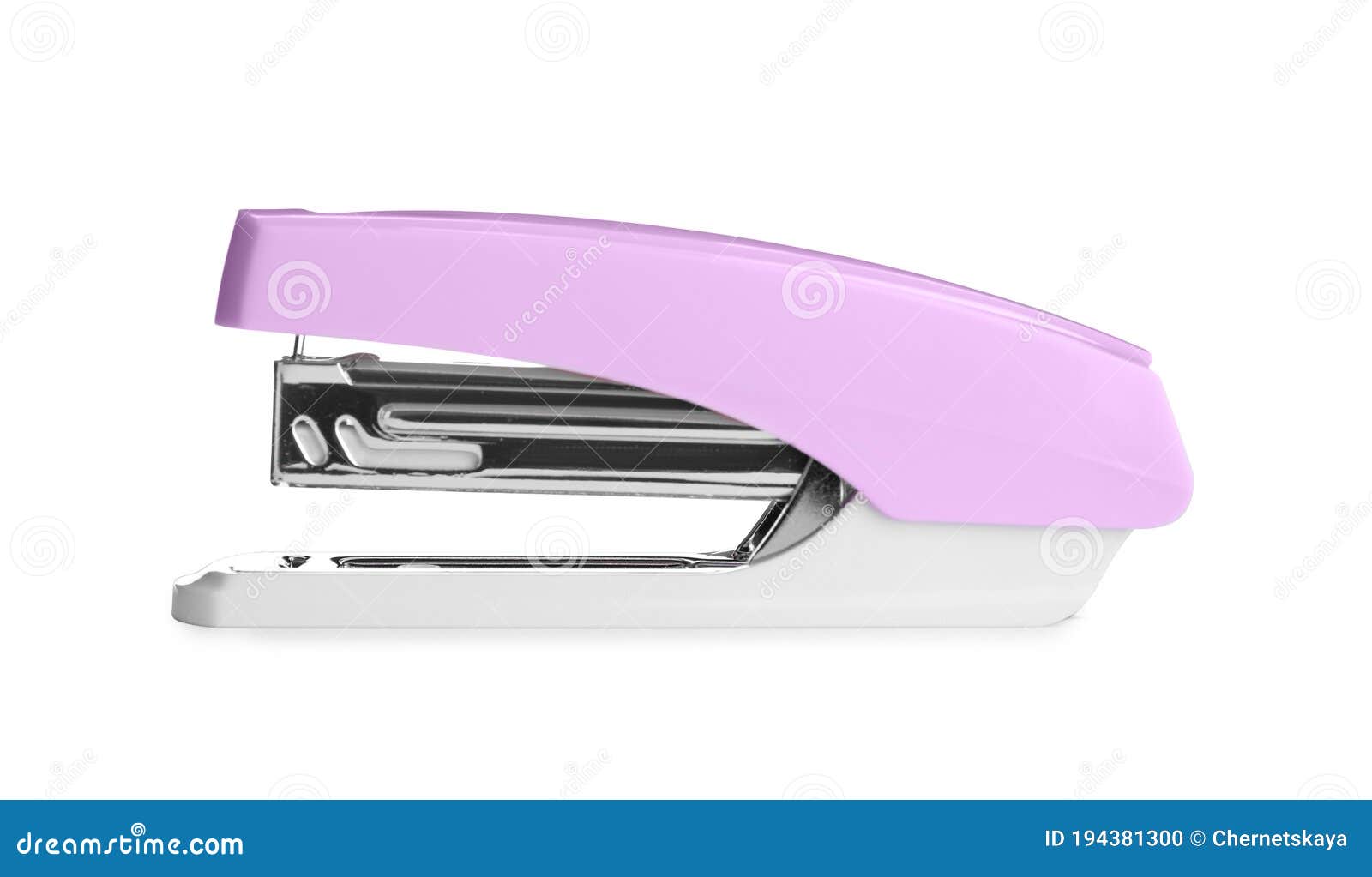 Pink Stapler Isolated. Stationery for School Stock Photo - Image of ...