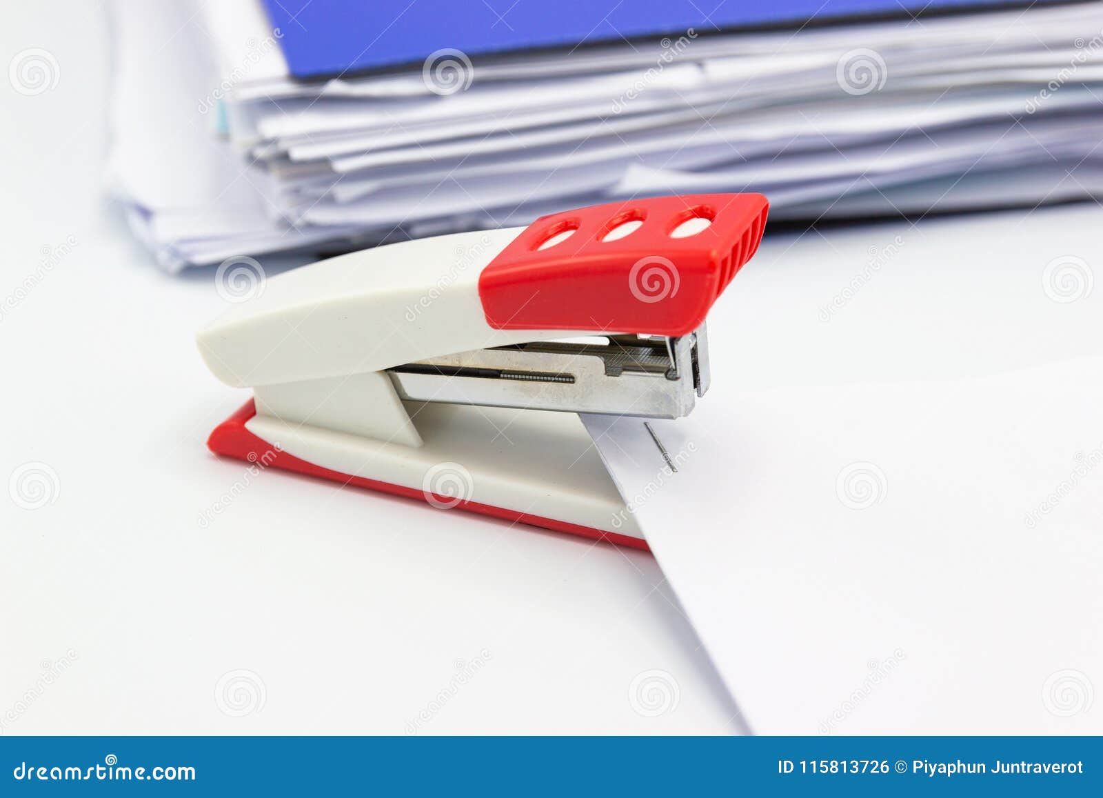 A Pink Stapler With A Pile Of Staplers Stock Image | CartoonDealer.com ...