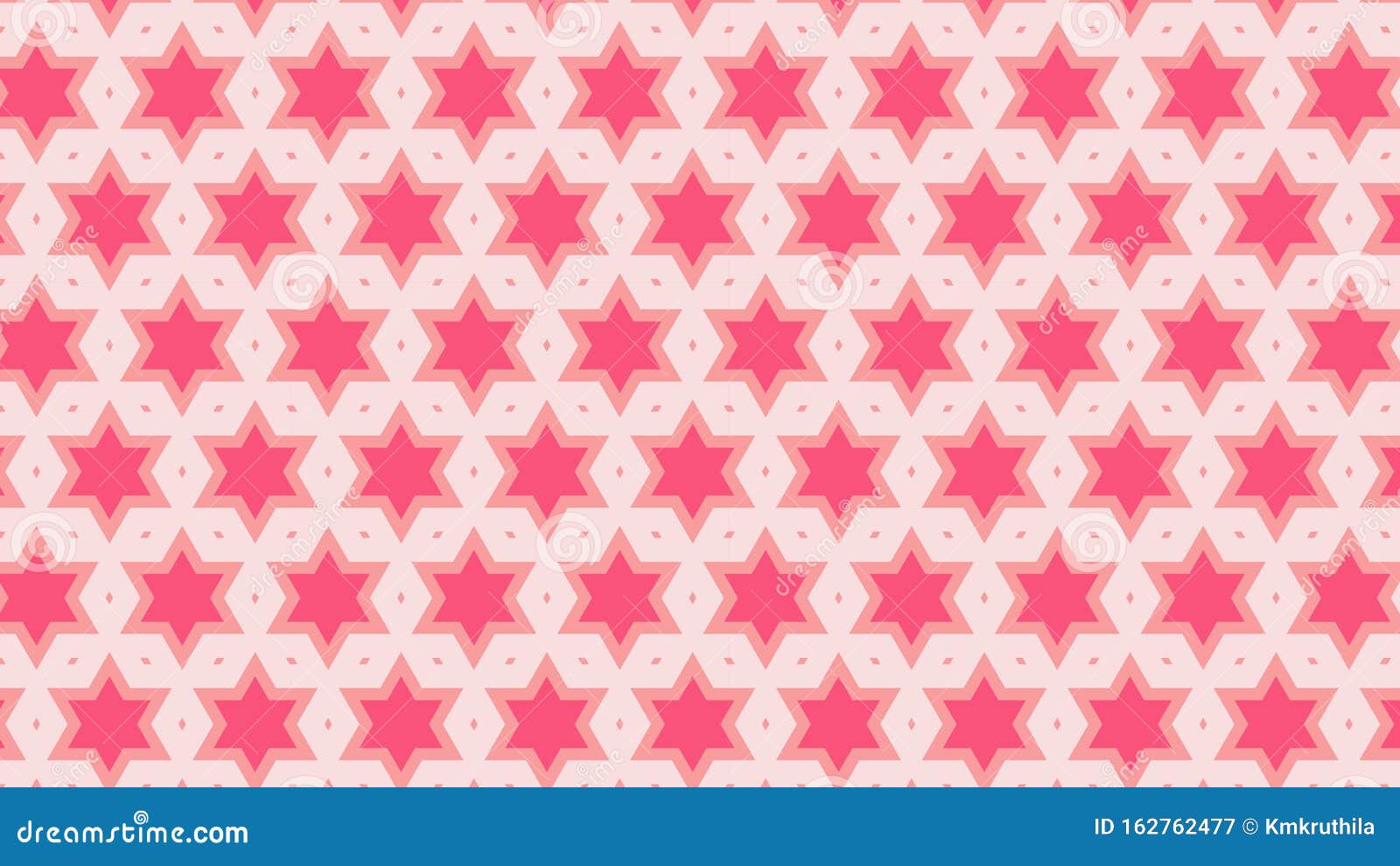 Pink Star Pattern stock vector. Illustration of shapes - 162762477