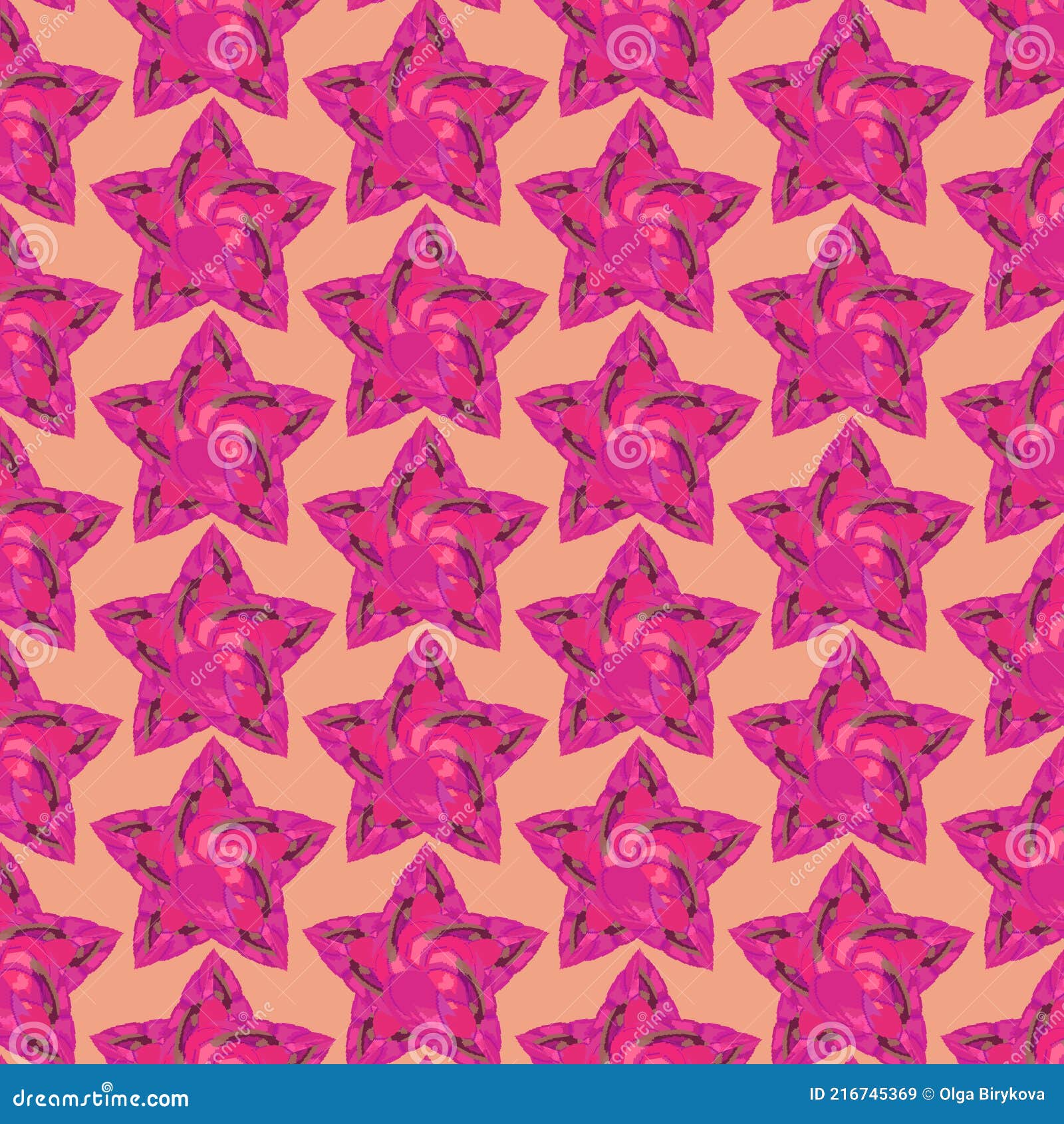 Pink star stock illustration. Illustration of pink, design - 216745369