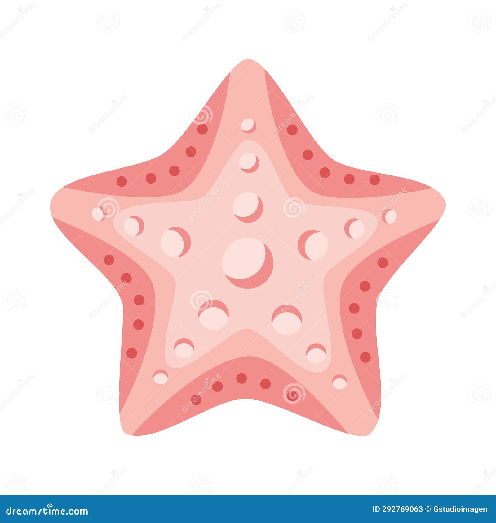 Pink starfish illustration stock illustration. Illustration of design ...