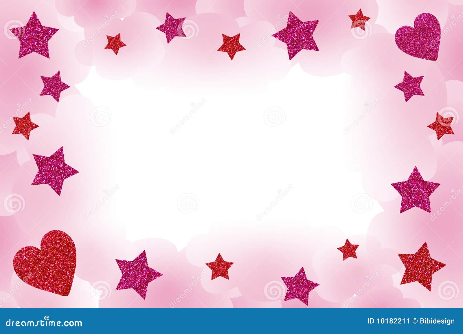 Pink Starry Frame stock illustration. Illustration of metal - 10182211
