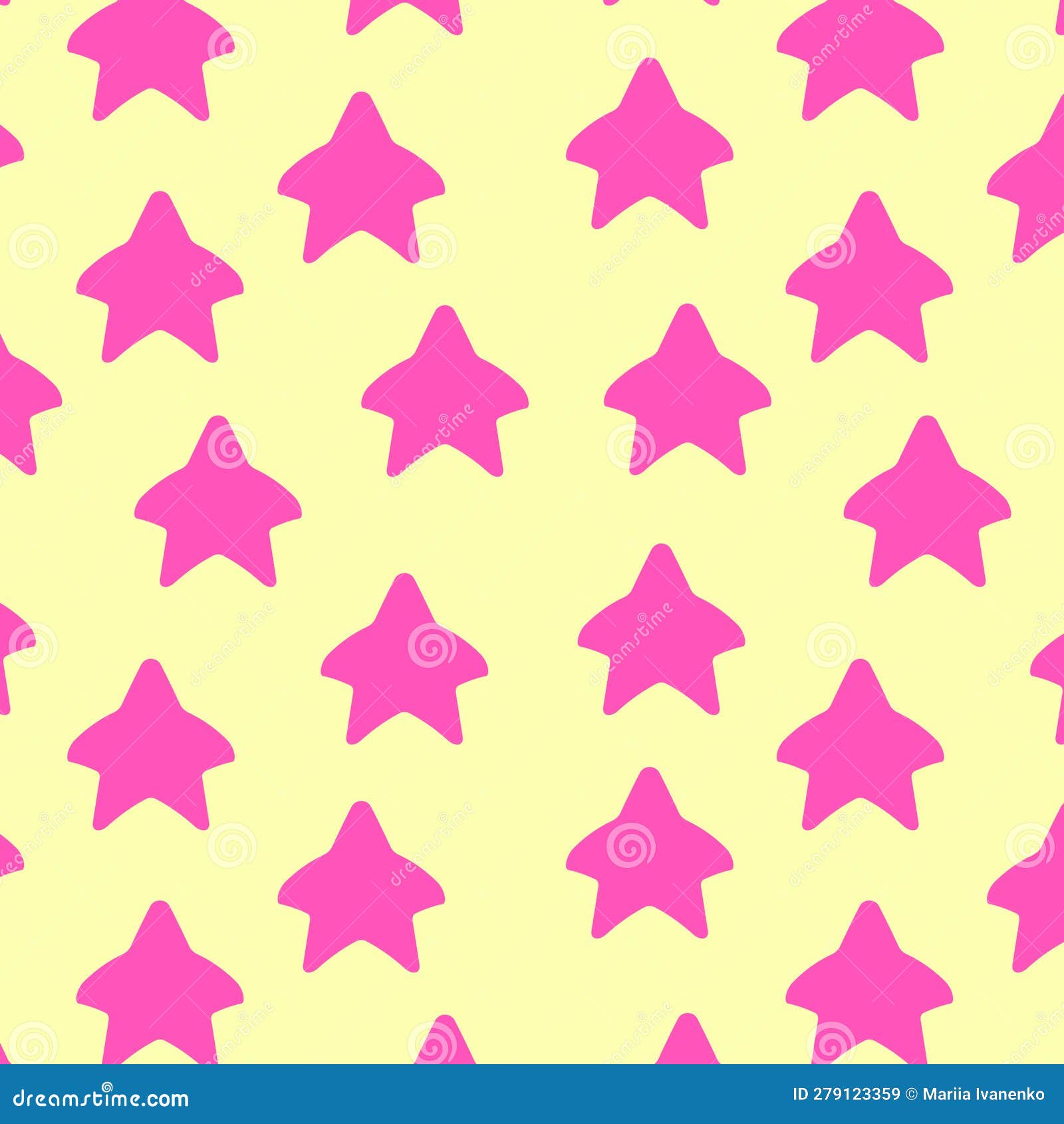 Pink Stars Seamless Pattern for Gift Warp, Card, Textille, Abstract ...