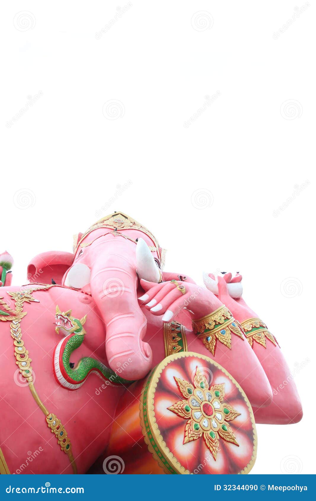 Pink Statue Ganesh in Temple. Stock Photo - Image of money, ganesh ...
