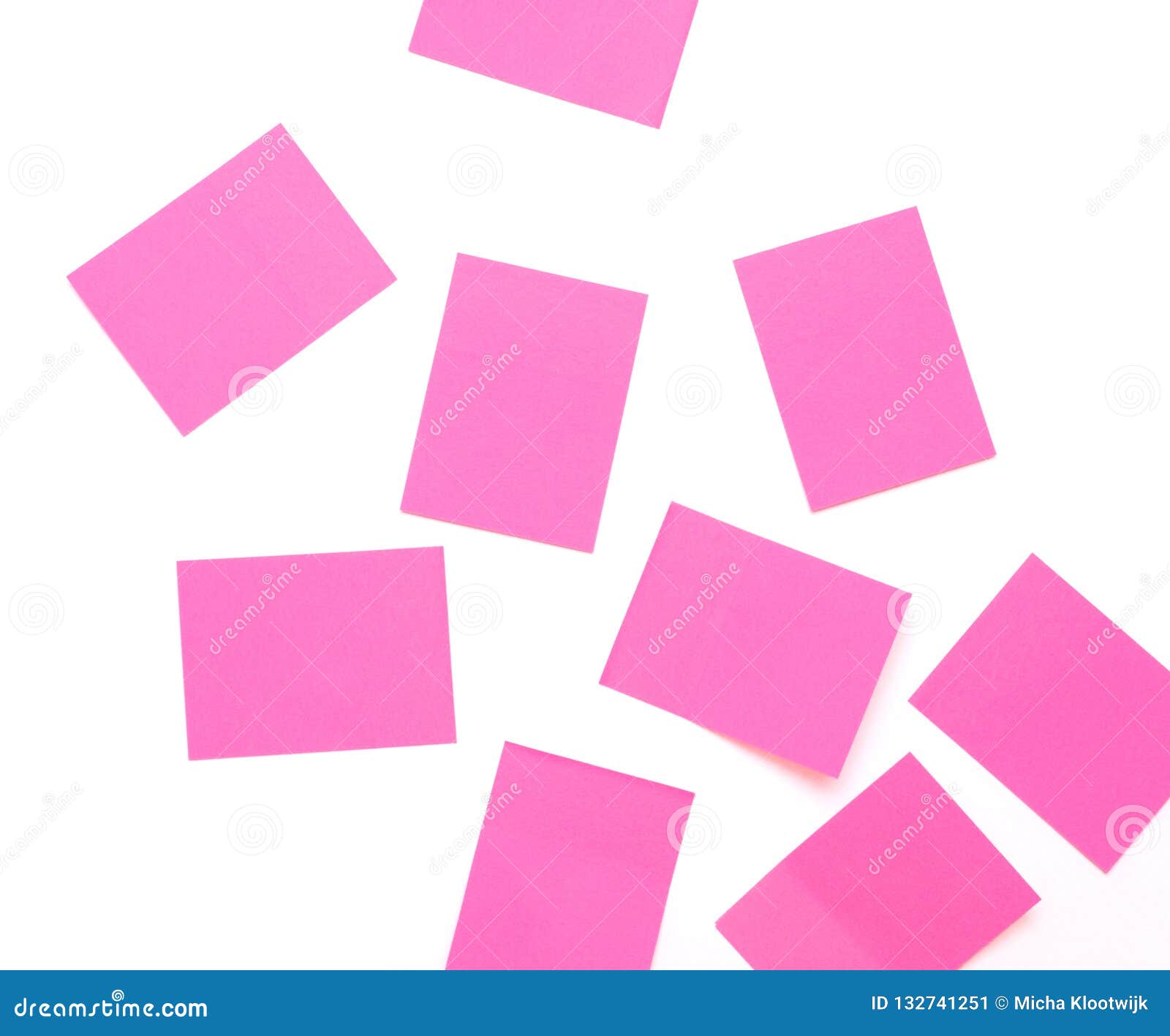 Pink sticky note stock image. Image of isolated, yellow - 132741251
