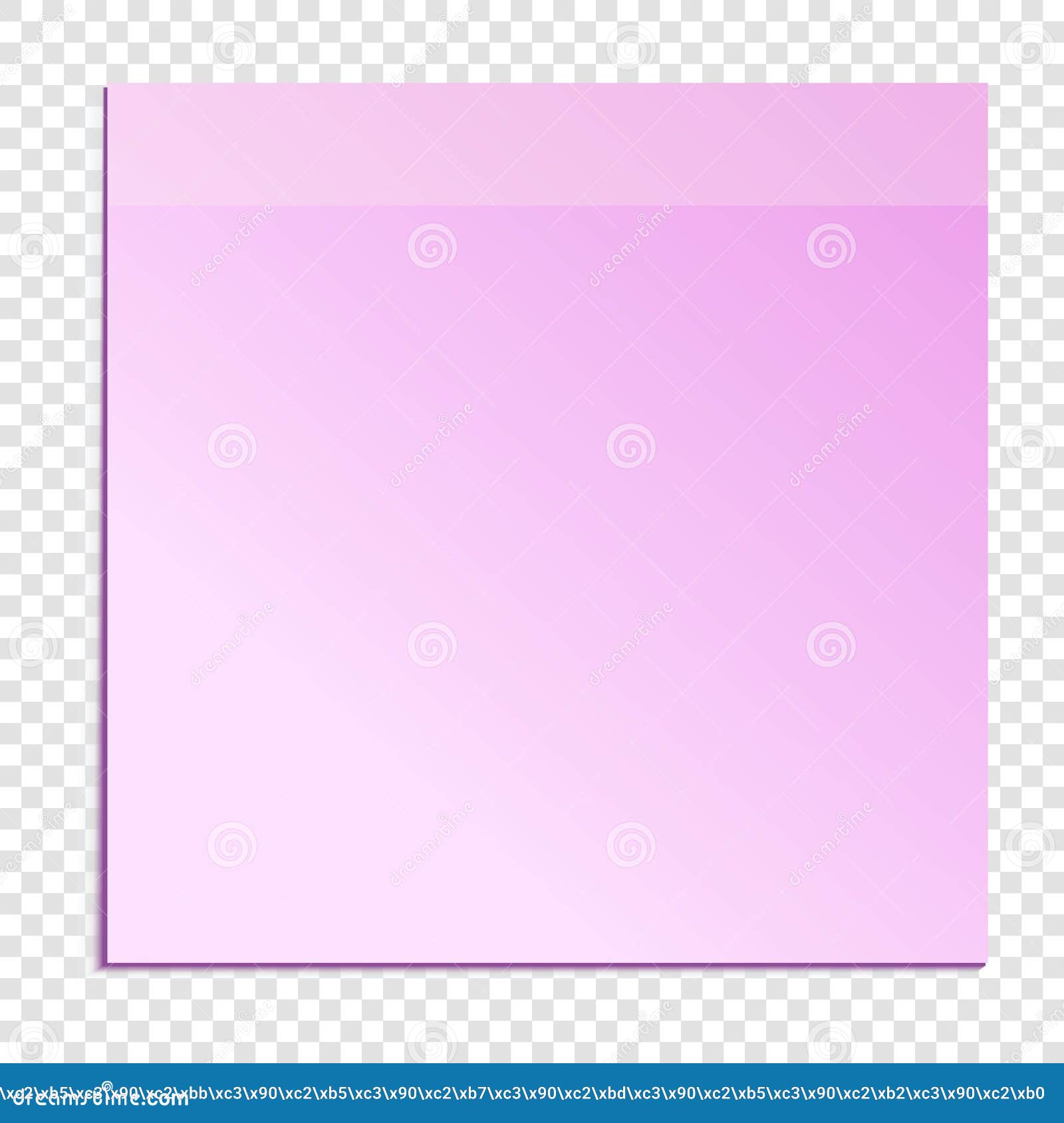 Pink sticky note stock vector. Illustration of clip - 109849307