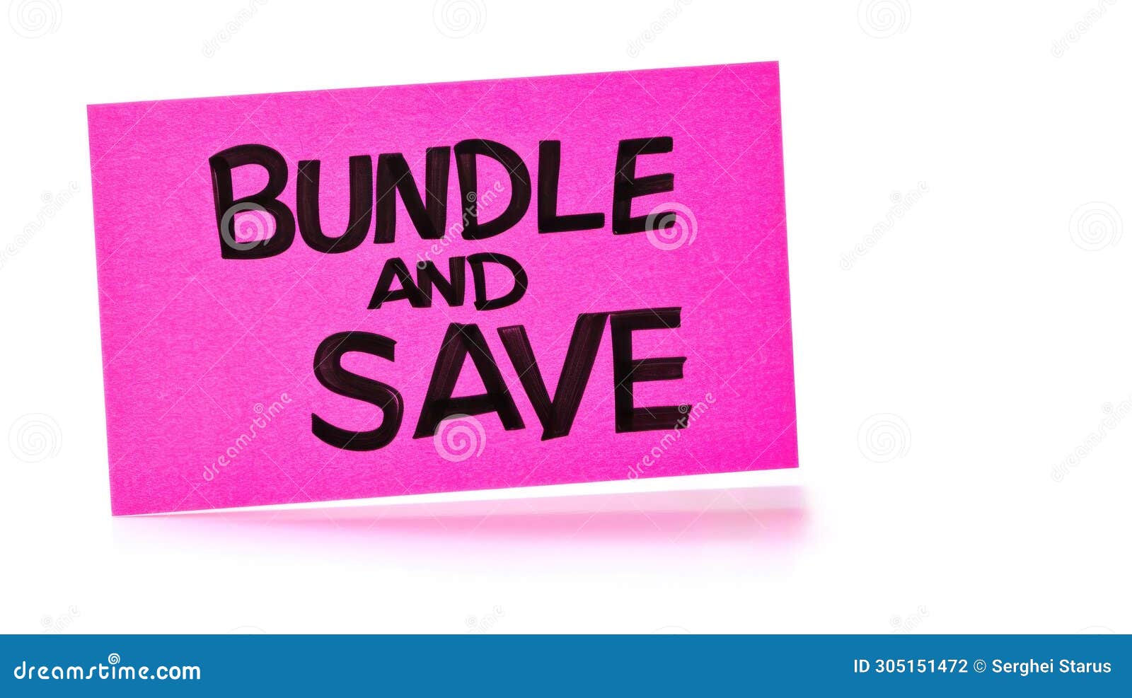 A Pink Sticky Note with the Words Bundle and Save Written on it, AI ...