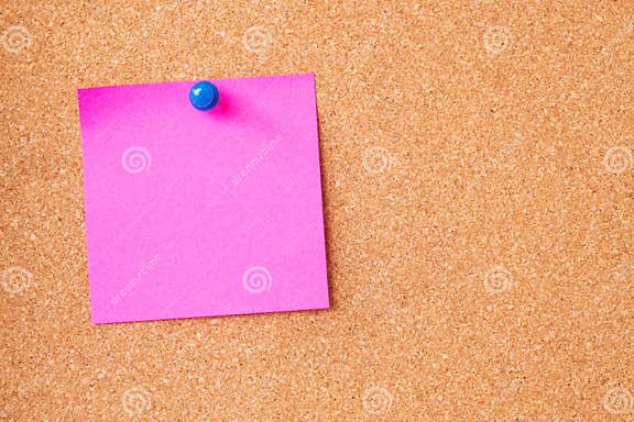 Pink Sticky Notes on Cork Board Stock Photo - Image of communication ... Pink Sticky Notes on Cork Board Stock Photo - Image of communication ...