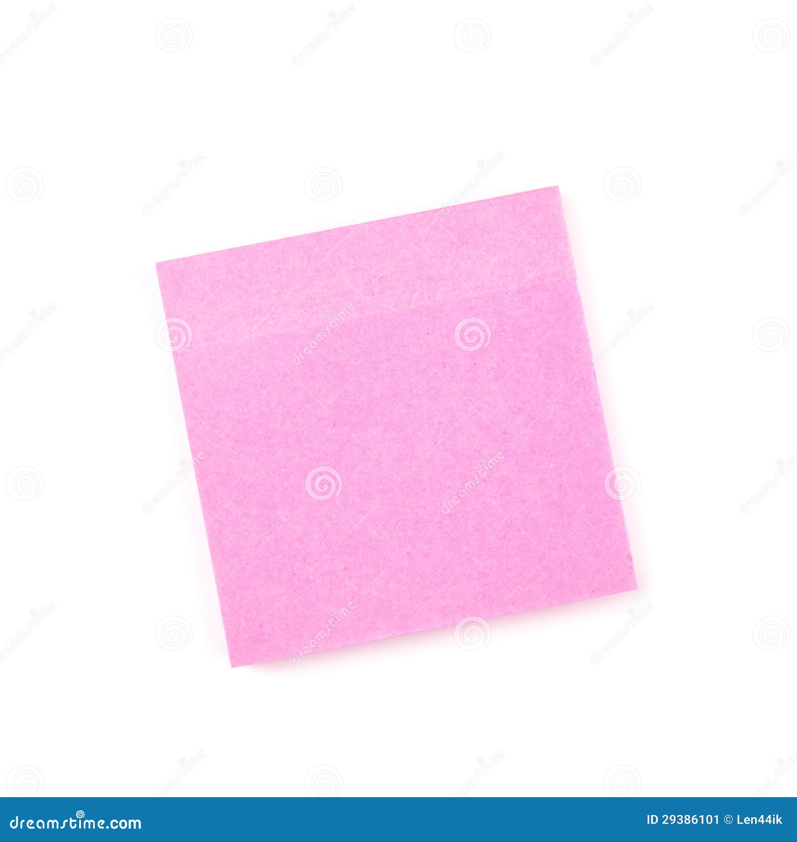 Pink sticky paper note stock image. Image of post, business - 29386101