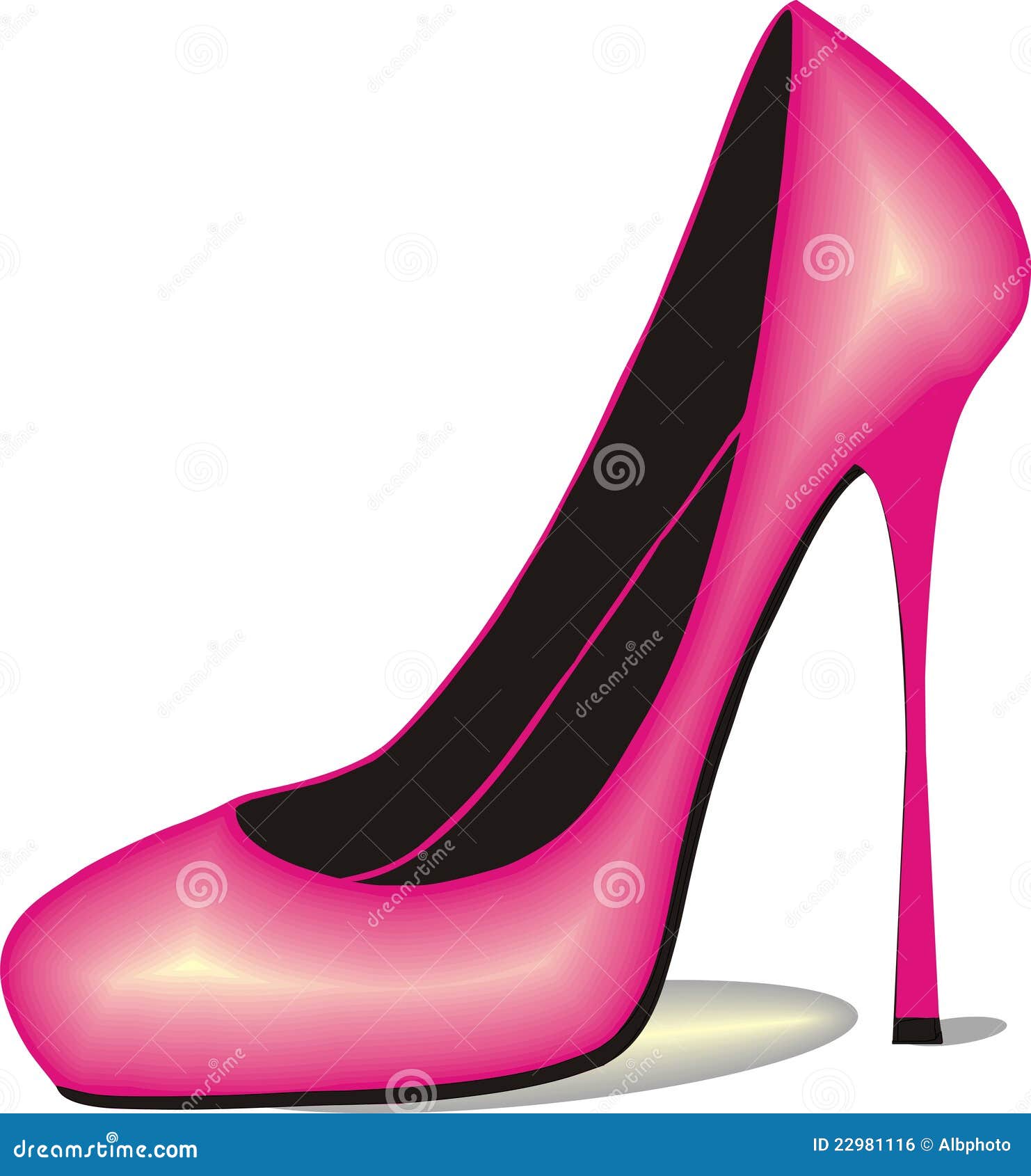Pink Pumps Cartoon Vector | CartoonDealer.com #26155437