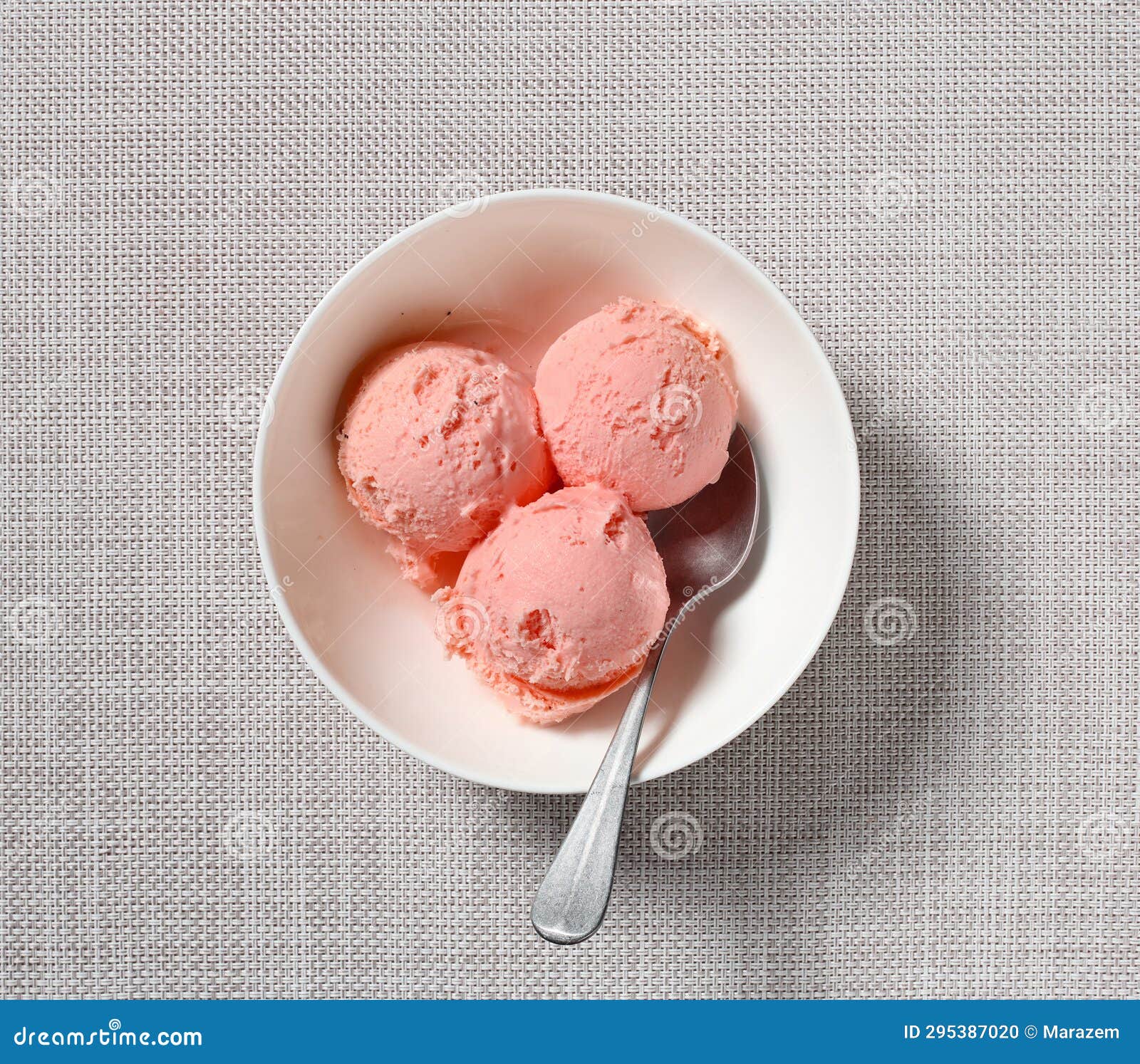 Pink strawberry ice cream stock photo. Image of gourmet - 295387020