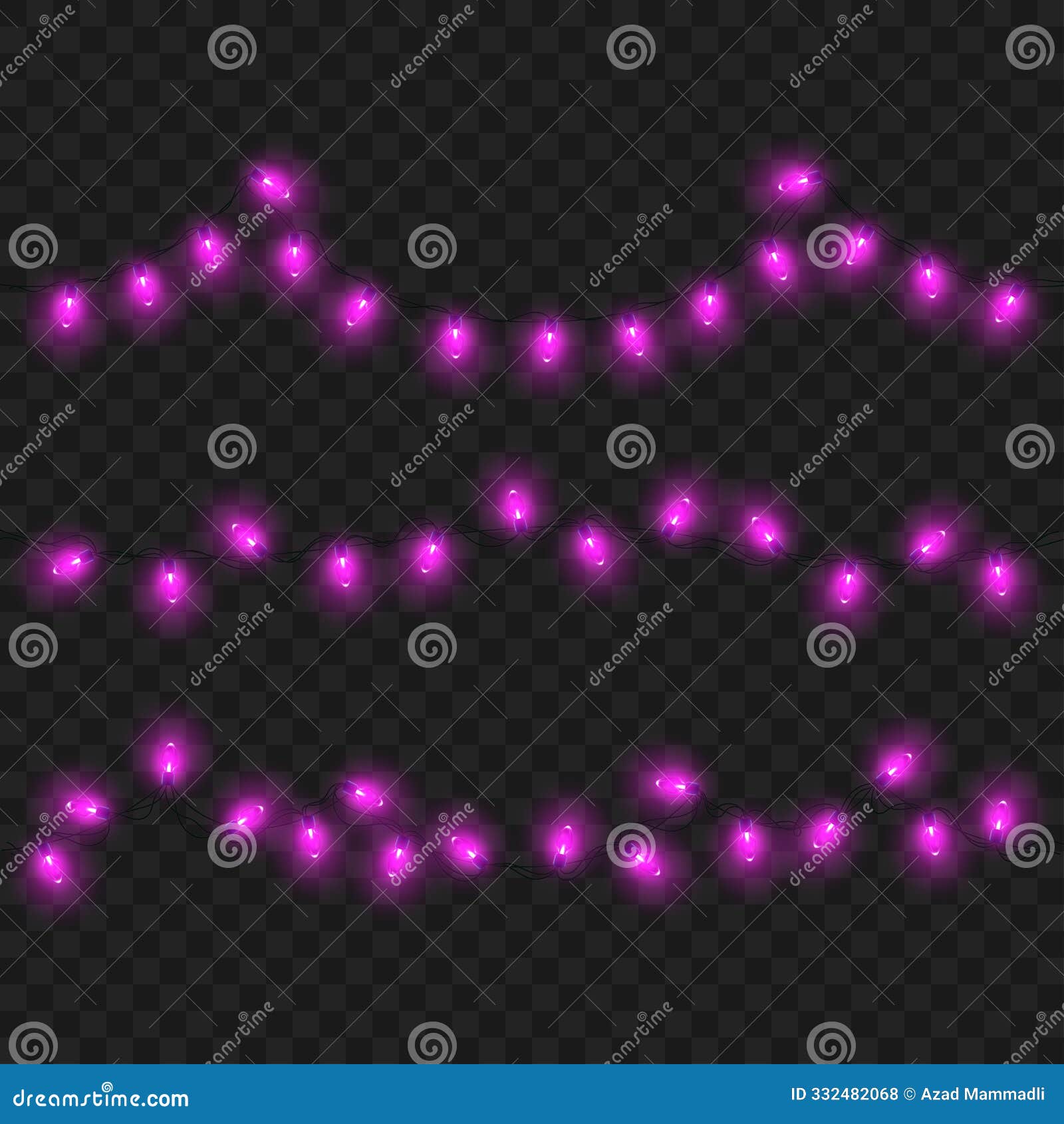 Pink String Lights on Dark Background, Creating a Festive Ambiance ...