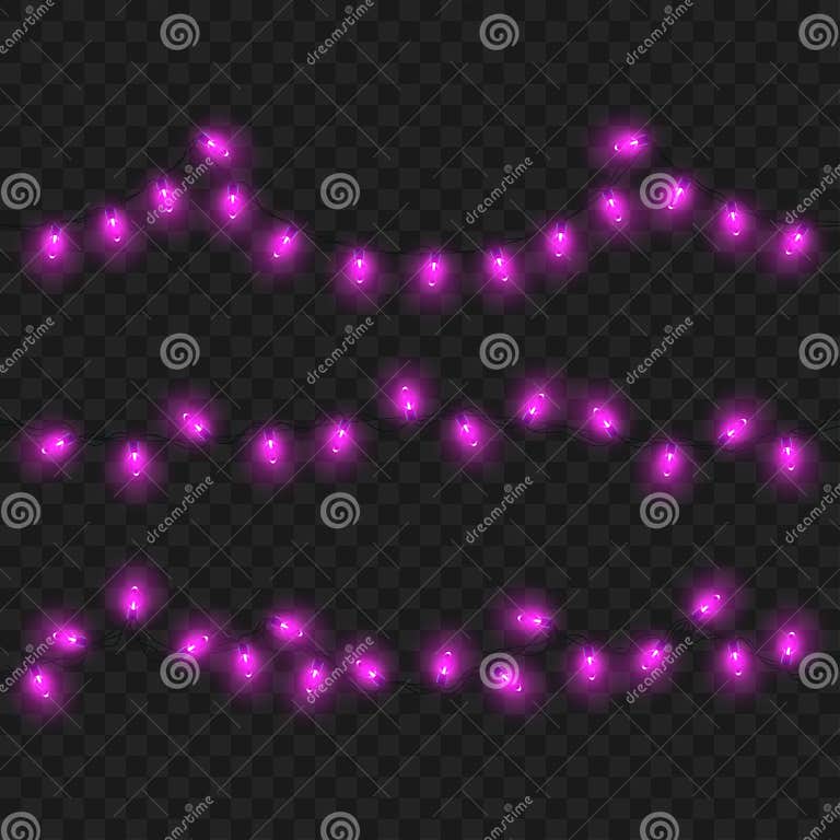 Pink String Lights on Dark Background, Creating a Festive Ambiance ...