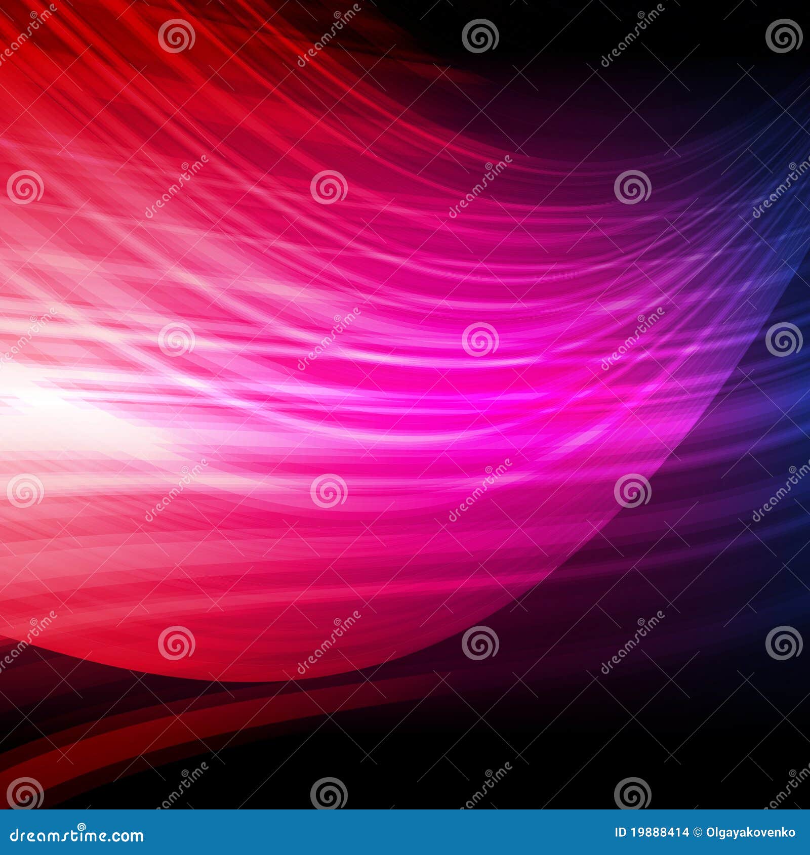 Pink Stripe Painted In Watercolor On Clean White Background, Pink ...