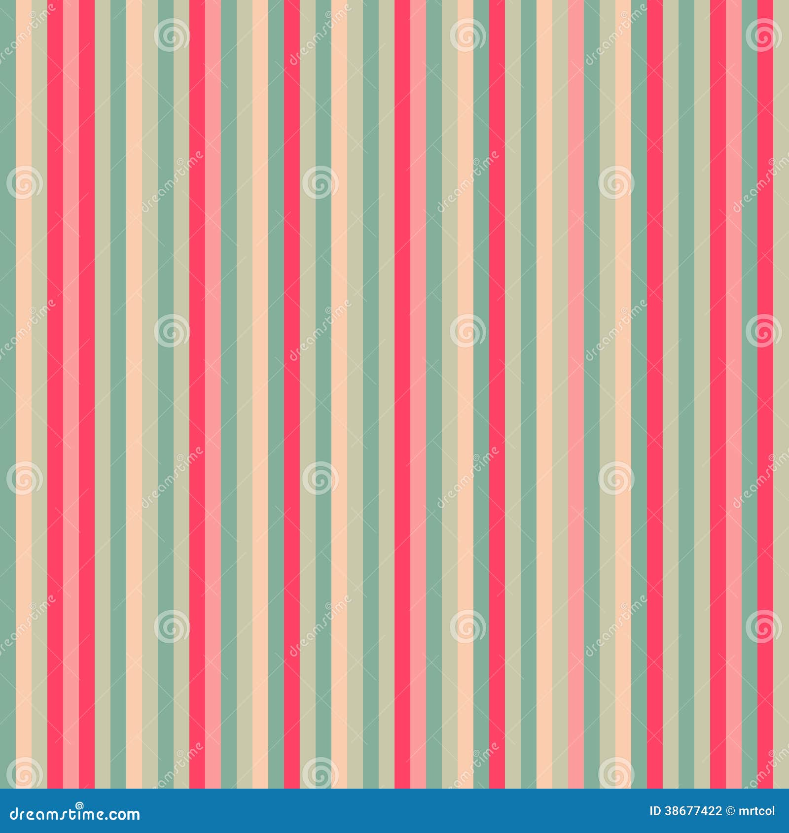 Pink Stripe Painted In Watercolor On Clean White Background, Pink ...