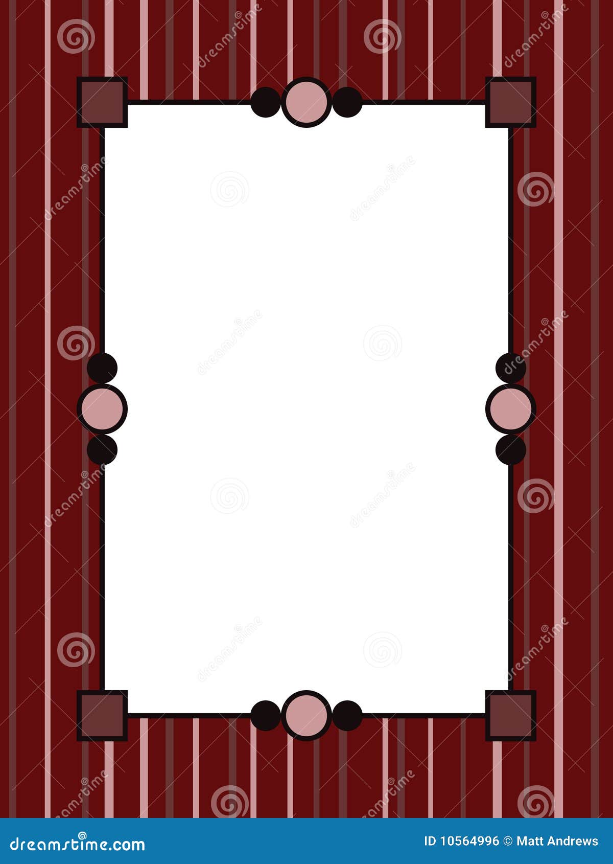 Pink Striped Background with Frame Stock Vector - Illustration of black ...