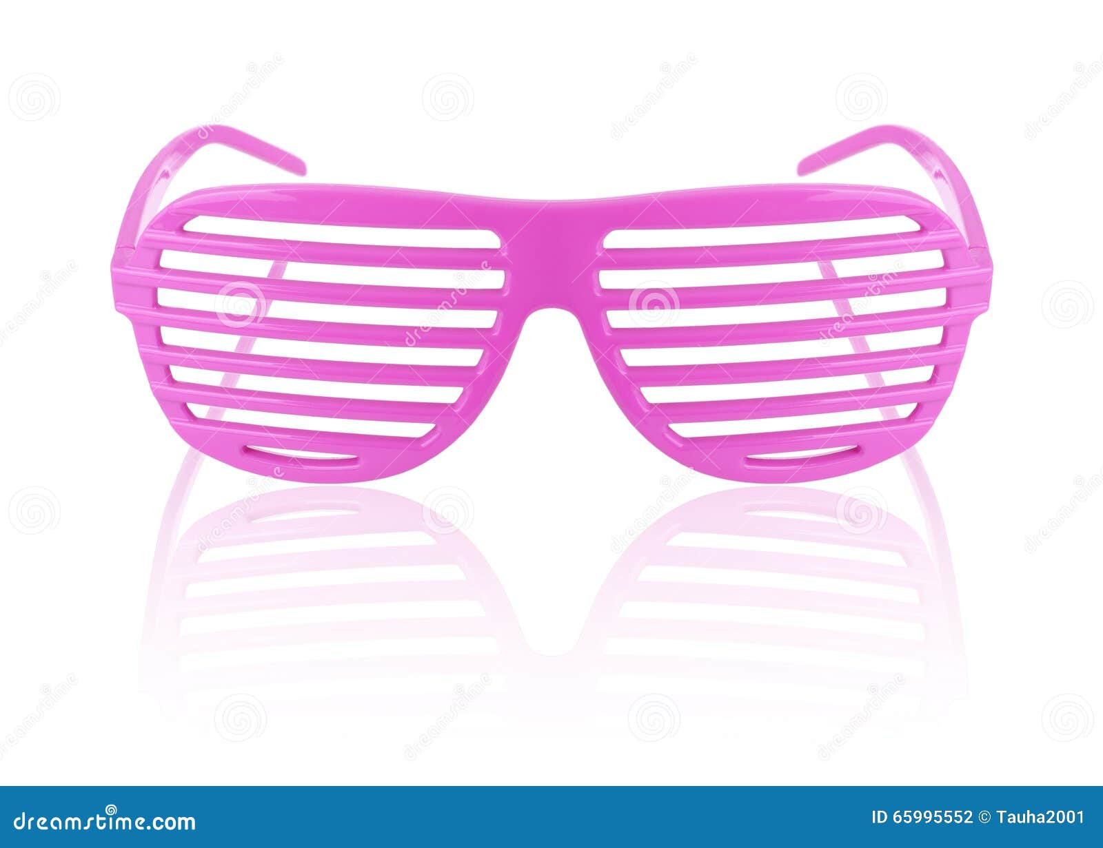 Pink Striped Sunglasses Isolated Stock Photo - Image of beach, lens ...