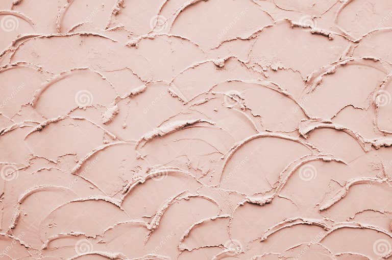 Pink Stucco Surface on Wall Stock Image - Image of surface, pattern ...