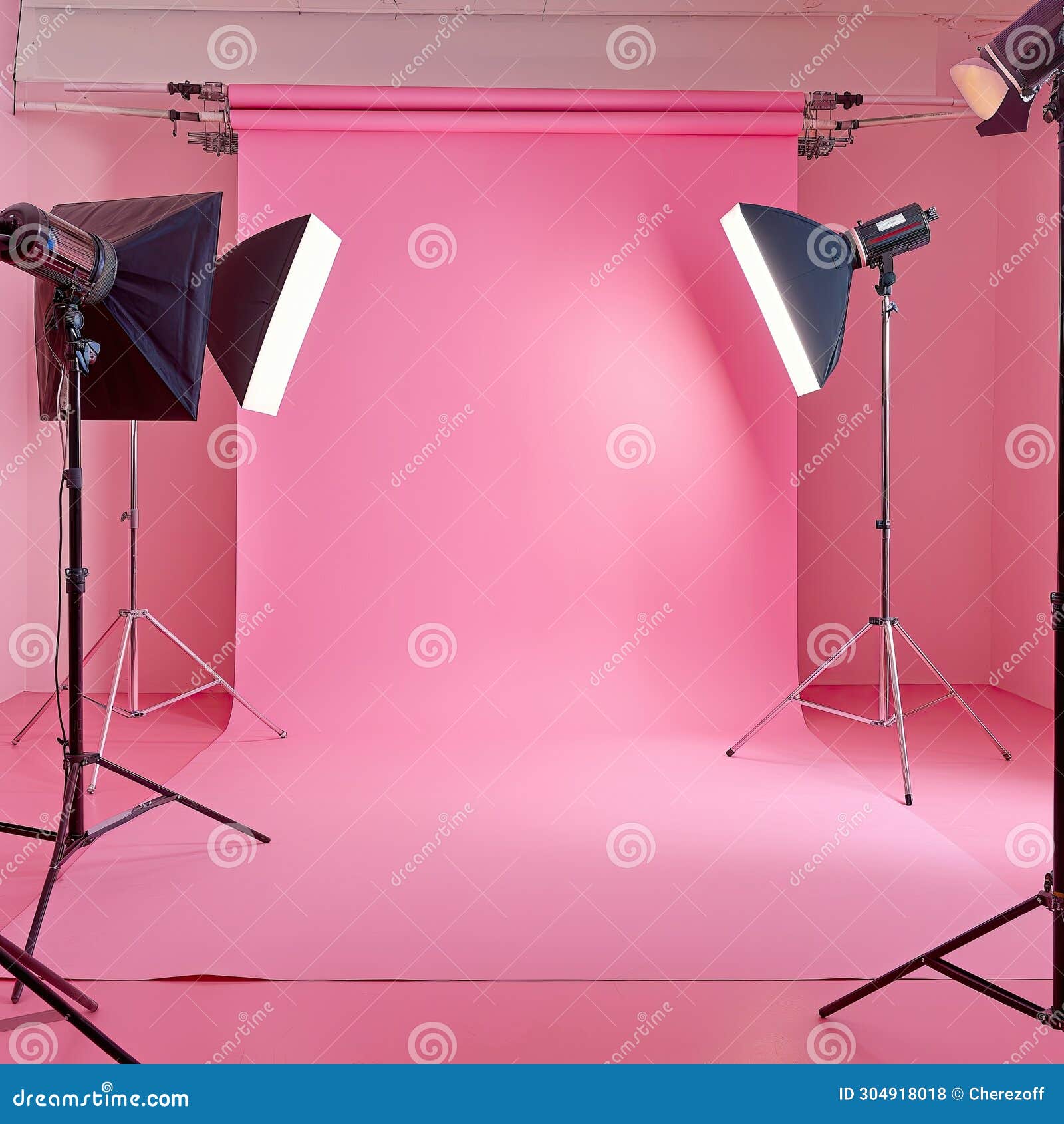 Pink studio background stock illustration. Illustration of wall - 304918018