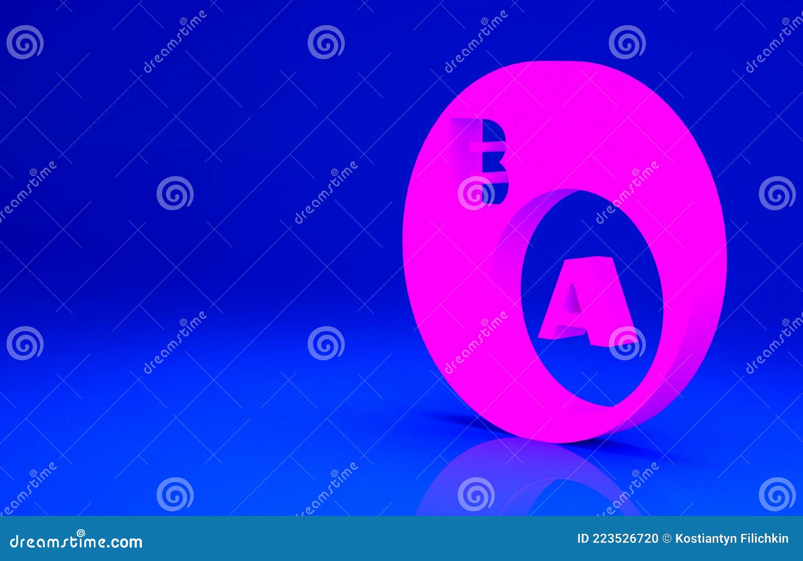 Pink Subsets, Mathematics, a is Subset of B Icon Isolated on Blue ...