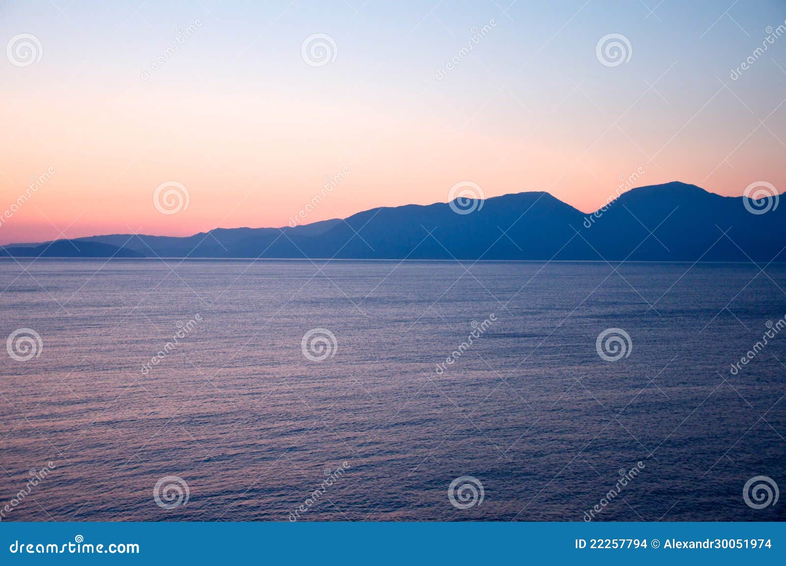 Pink sunrise. stock photo. Image of landscape, awakening - 22257794