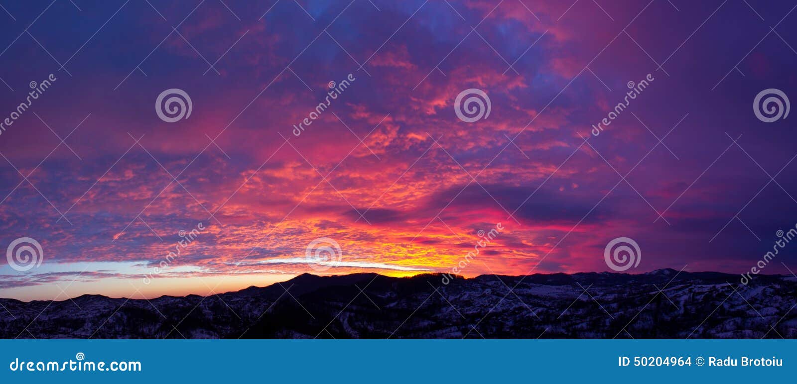 Pink sunset stock photo. Image of landscape, panorama - 50204964