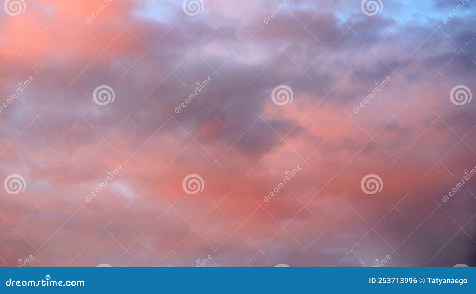 Pink sunset clouds stock photo. Image of cloudscape - 253713996