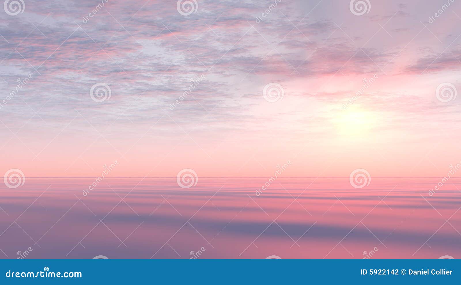Pink Sunset Over Soft Waves Stock Illustrations – 2 Pink Sunset Over ...