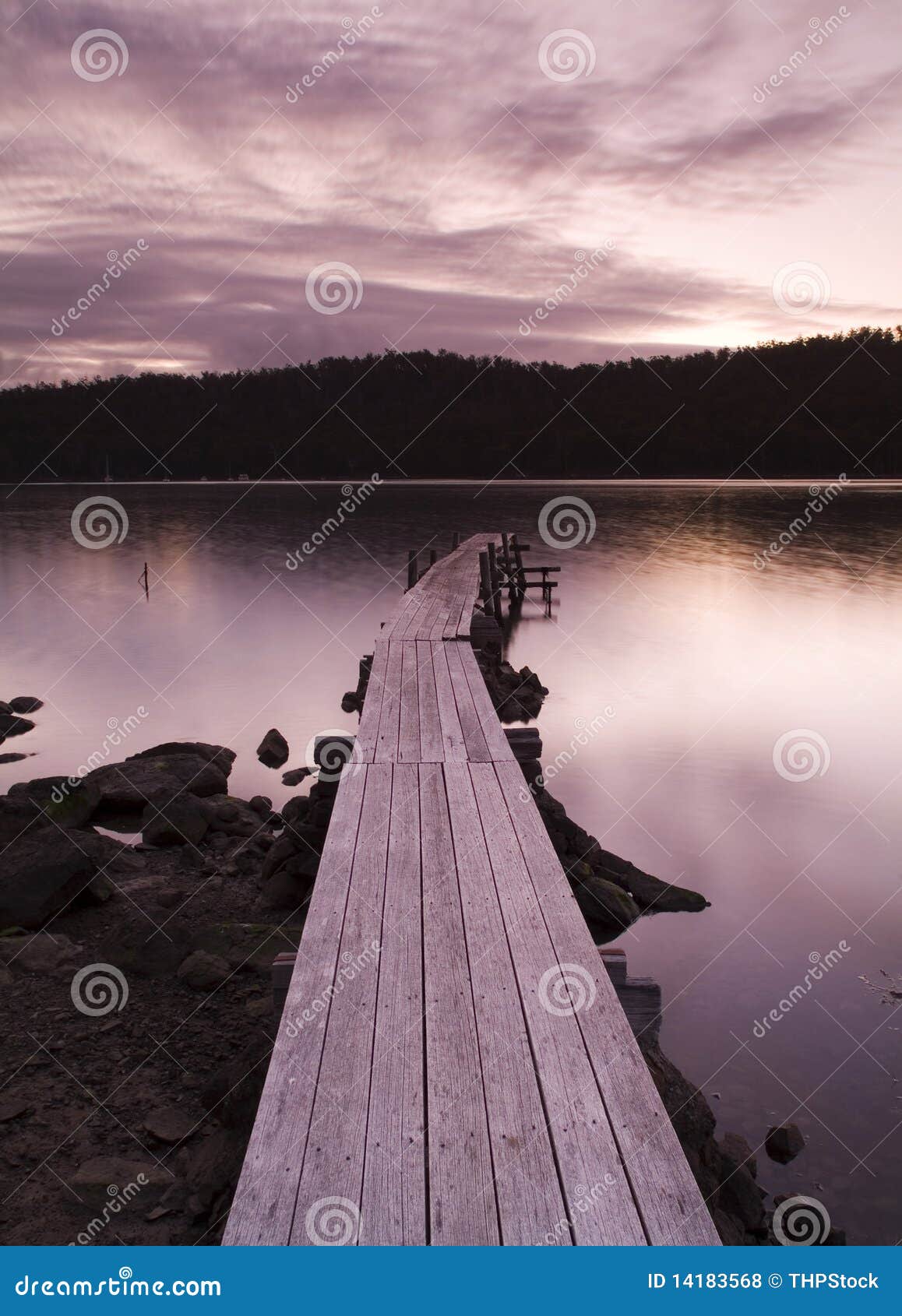Pink Sunset Pier stock photo. Image of colorful, landscape - 14183568