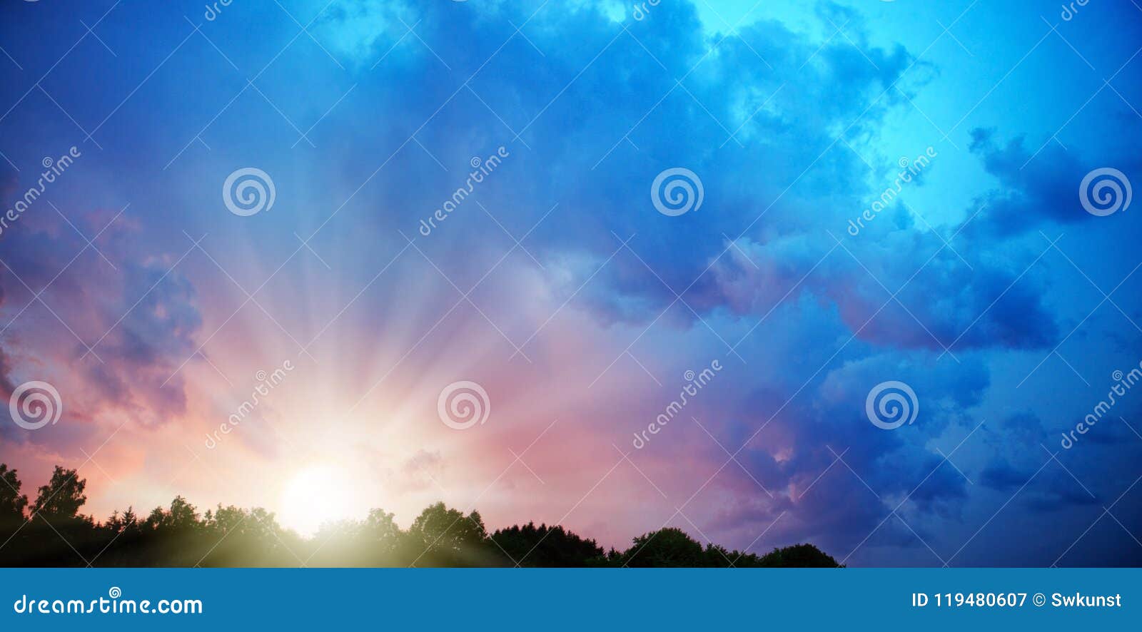 Pink Sunset sky. stock image. Image of sunrise, color - 119480607