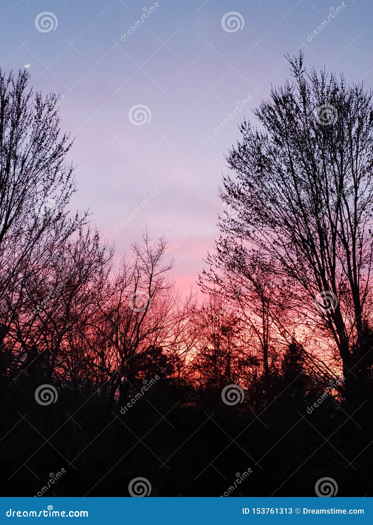 Pink sunset stock image. Image of pink, sunset, country - 153761313