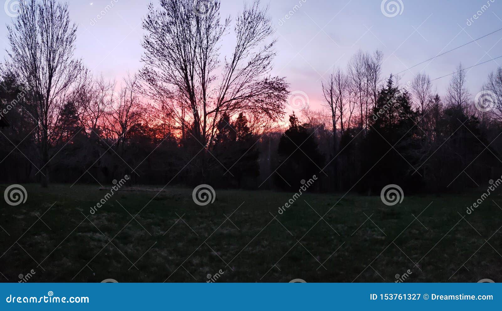 Pink sunset stock image. Image of pink, sunset, country - 153761327