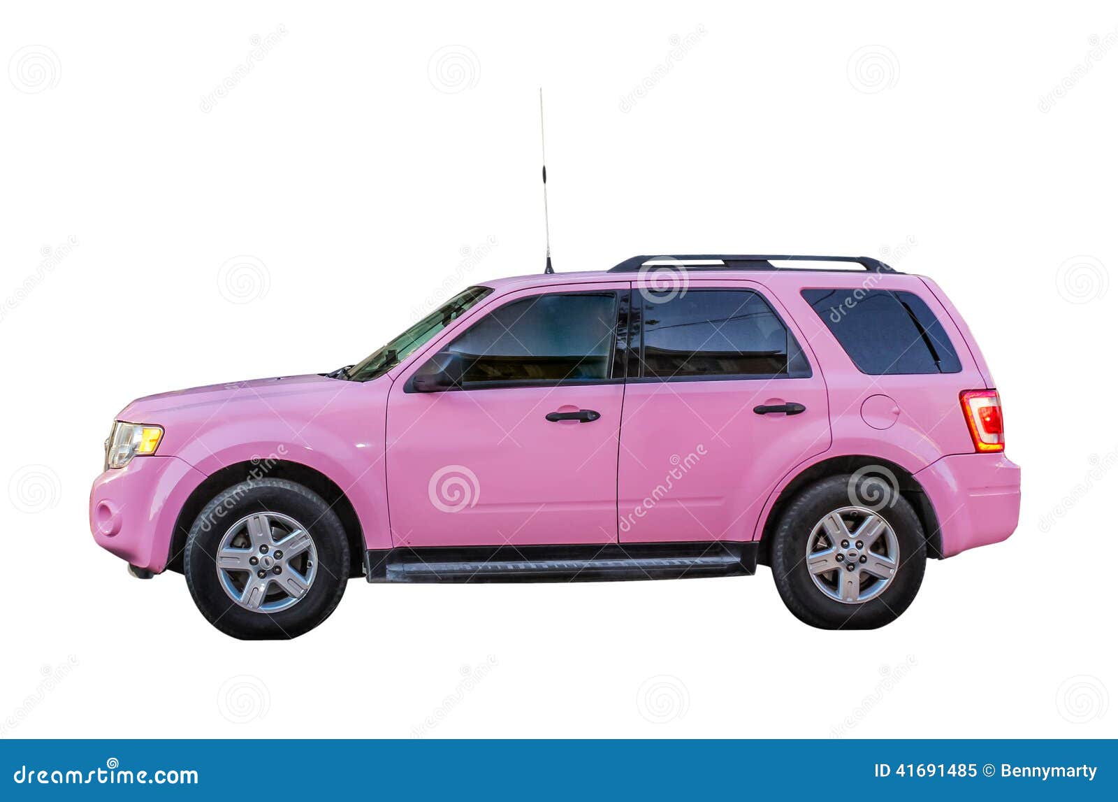 Pink SUV stock image. Image of transportation, white - 41691485