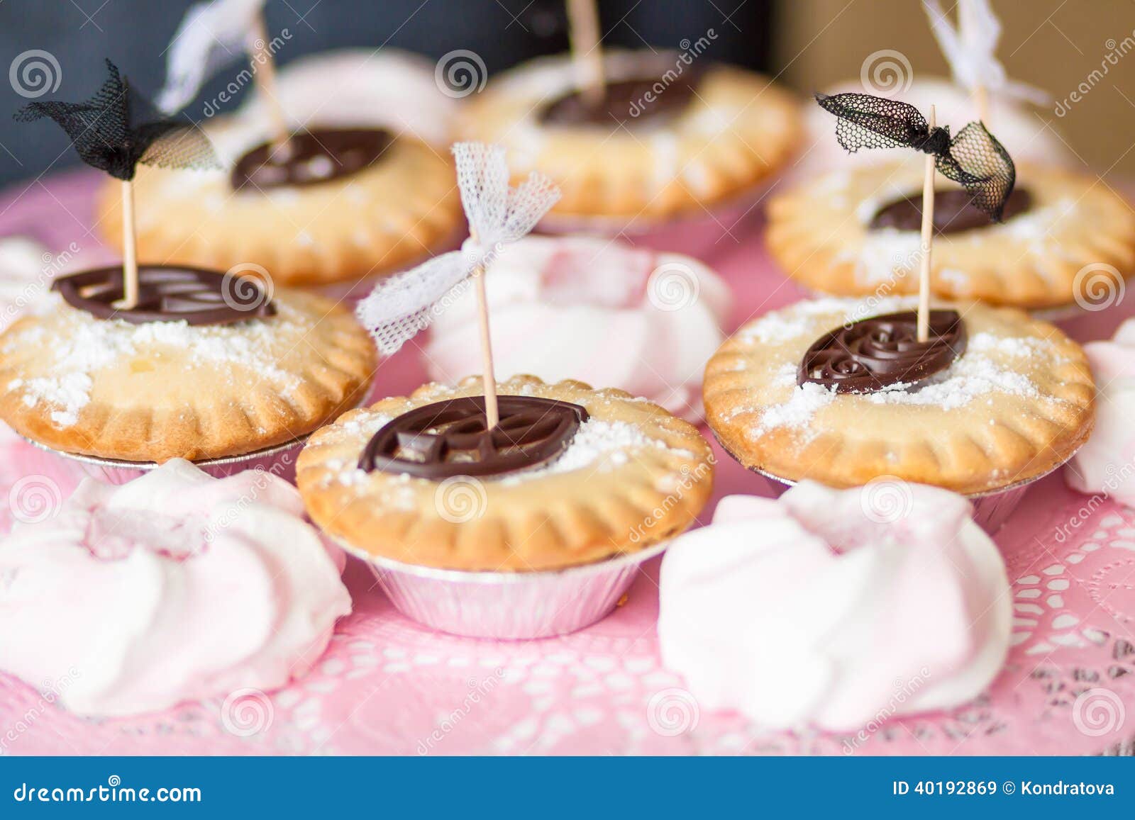 Pink sweets and cakes stock image. Image of birthday - 40192869